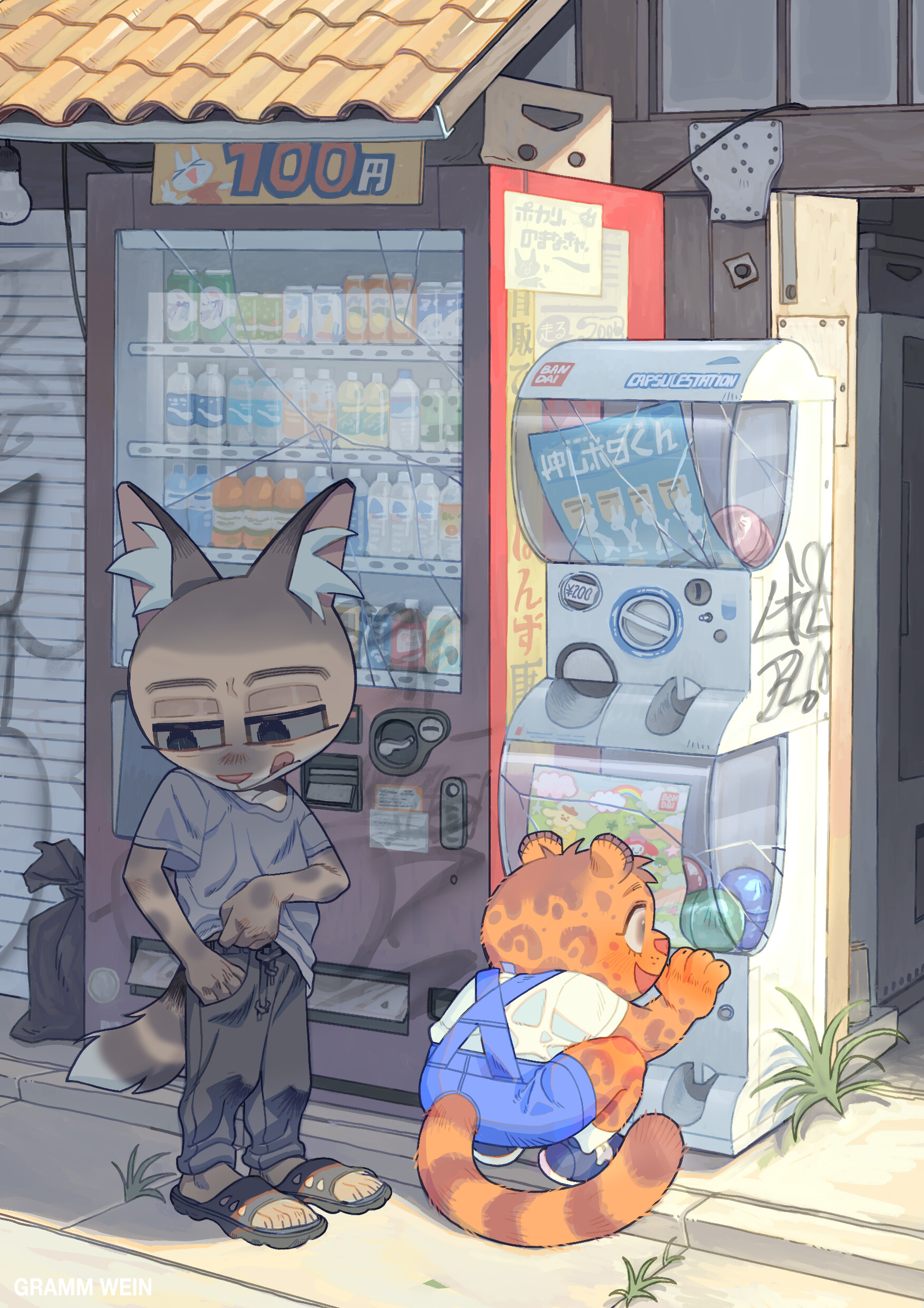 ArtStation - gacha machine in the neighbourhood