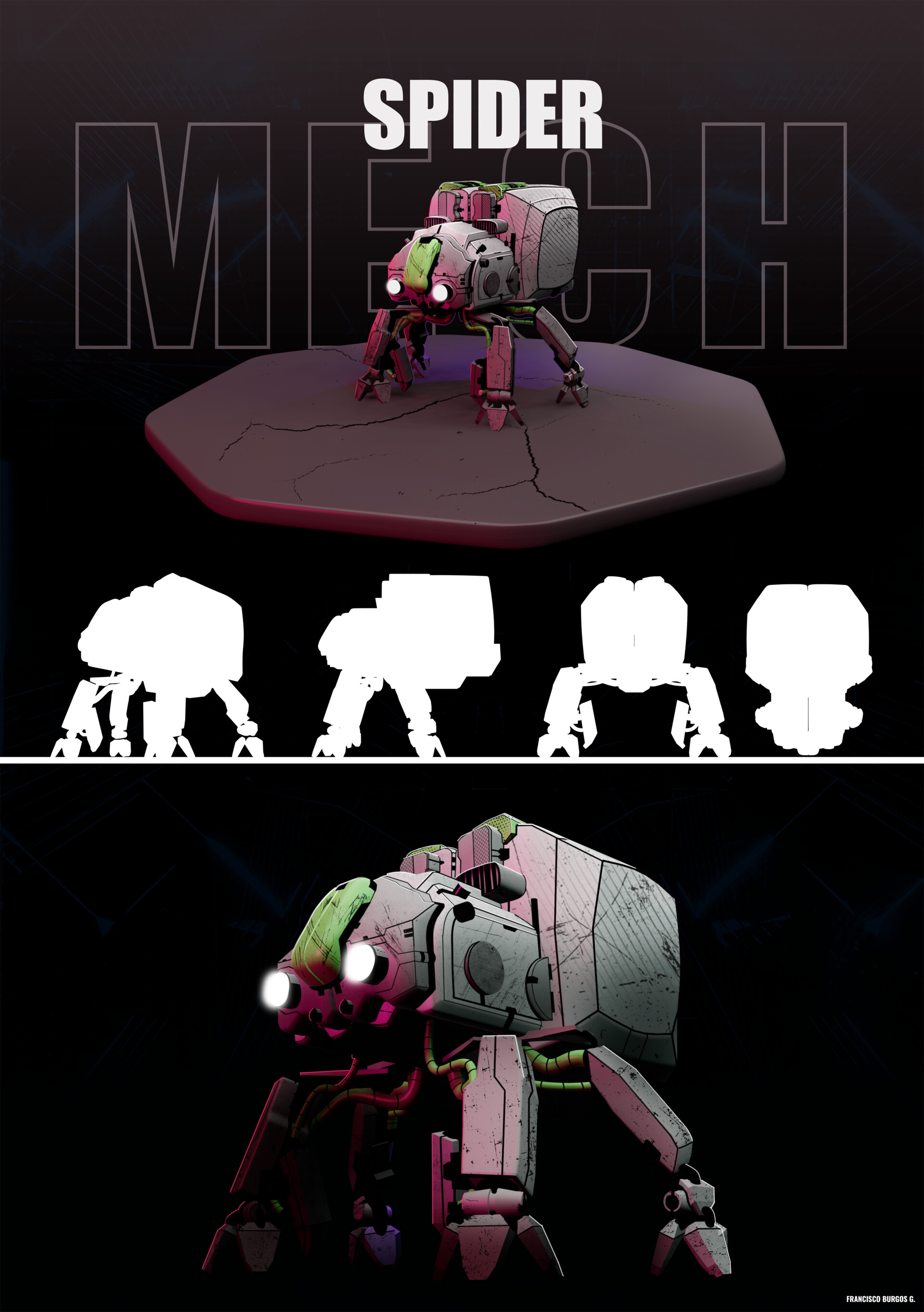 ArtStation - Spider Mech