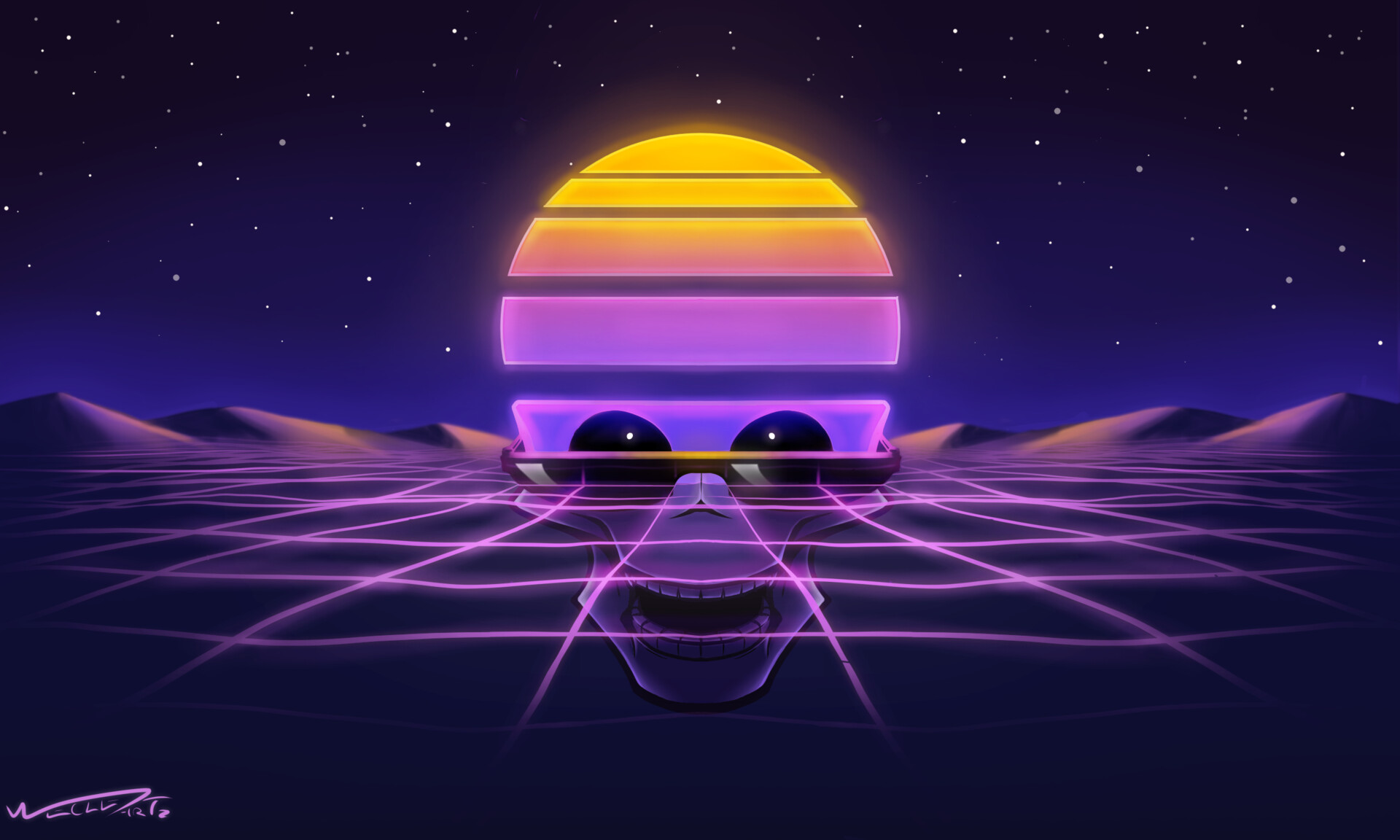 ArtStation - RETRO Skull