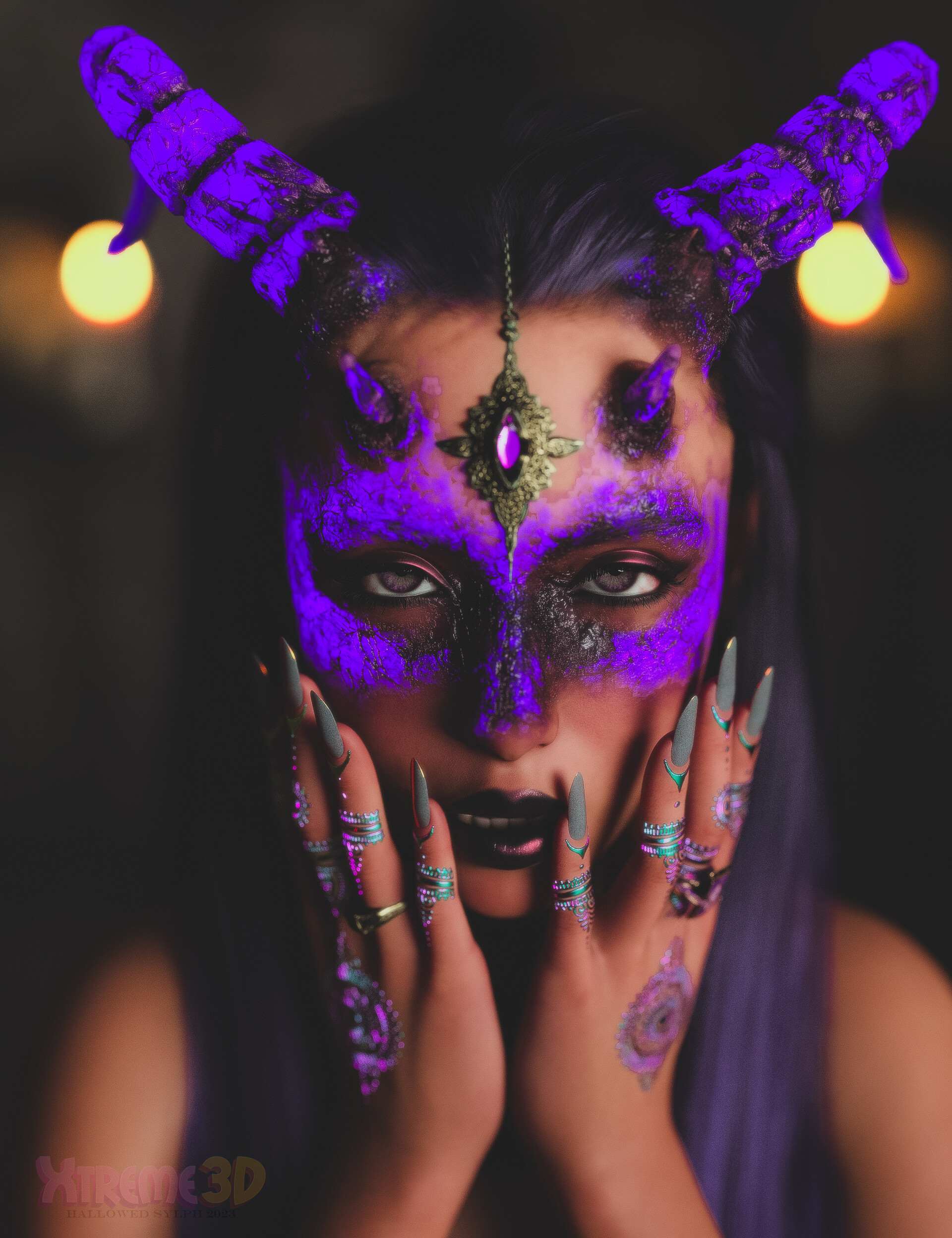 ArtStation - FPE Akhane Horns Add-On for G9 by Esid & FenixPhoenix