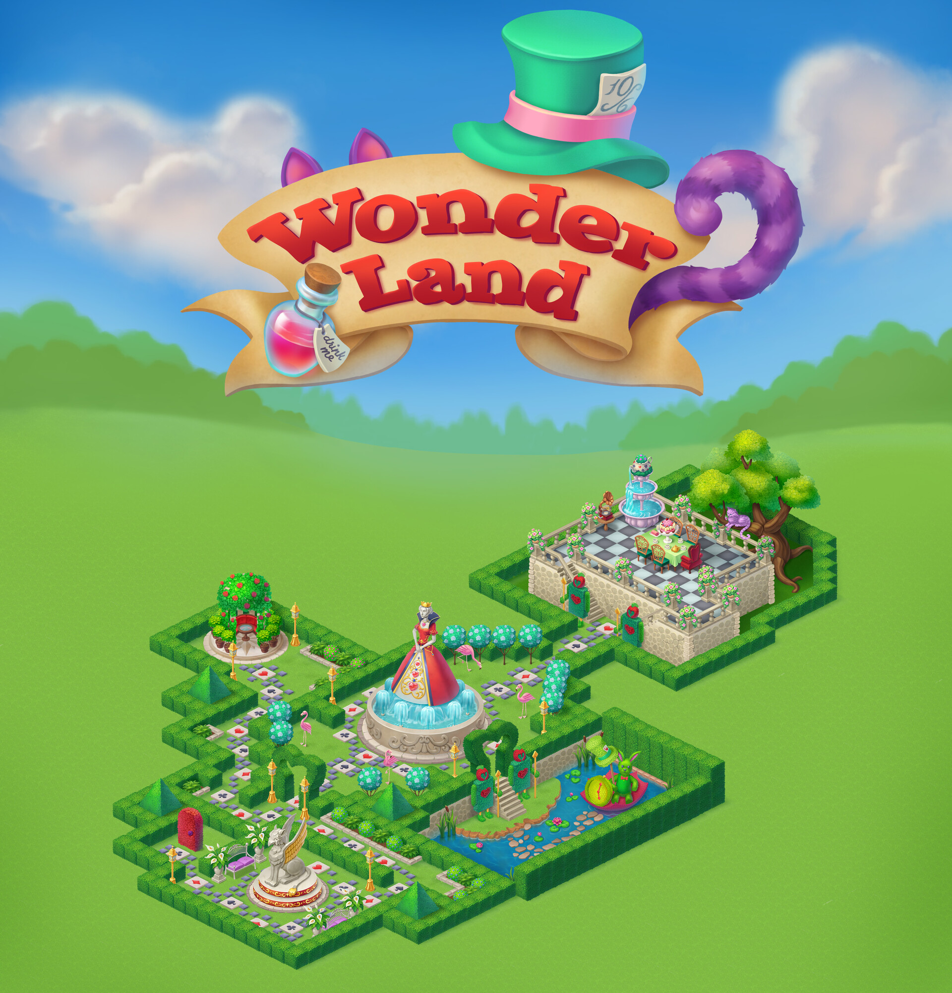 ArtStation - Wonderland. Isometric game location