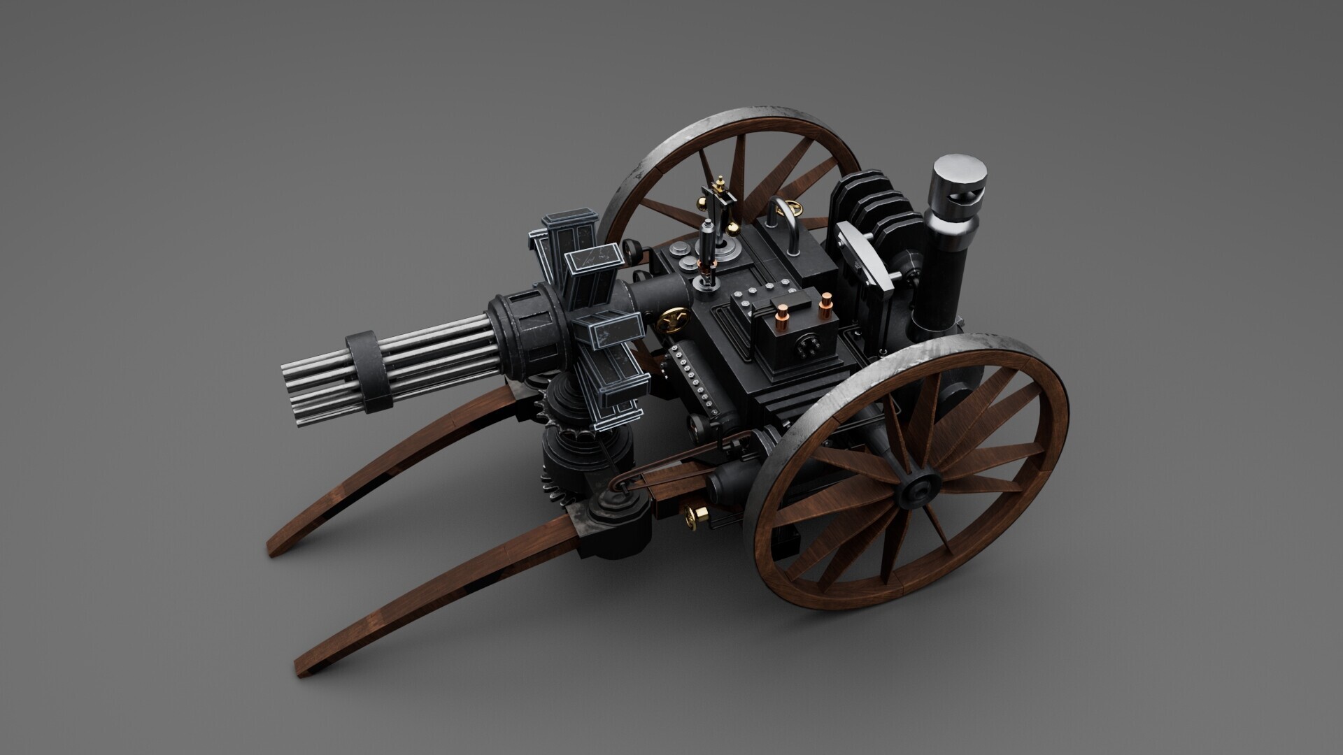 ArtStation - Colt_Gatling_Gun
