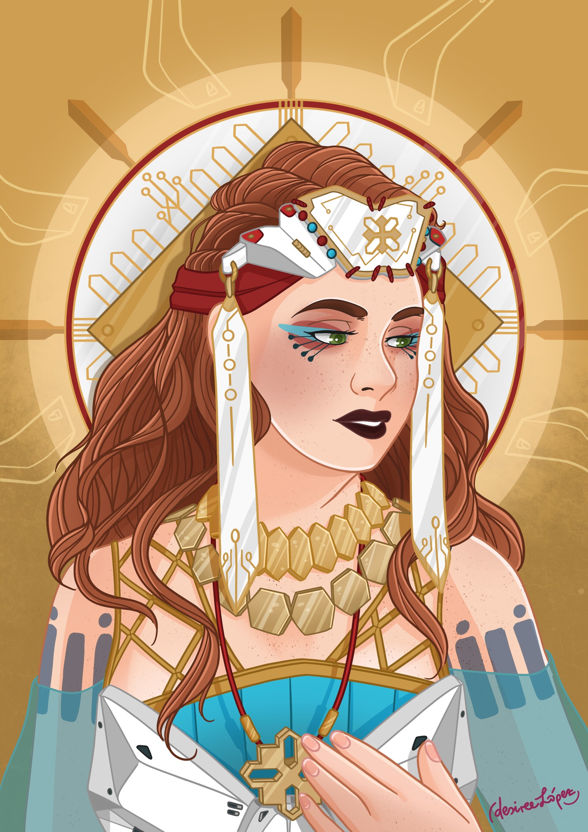 ArtStation - Fanart: Horizon Zero Dawn - Aloy, carja queen