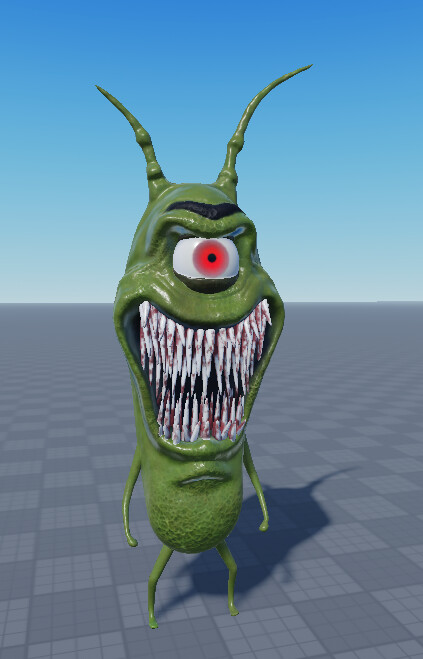 ArtStation - Scary Plankton for Horror Game