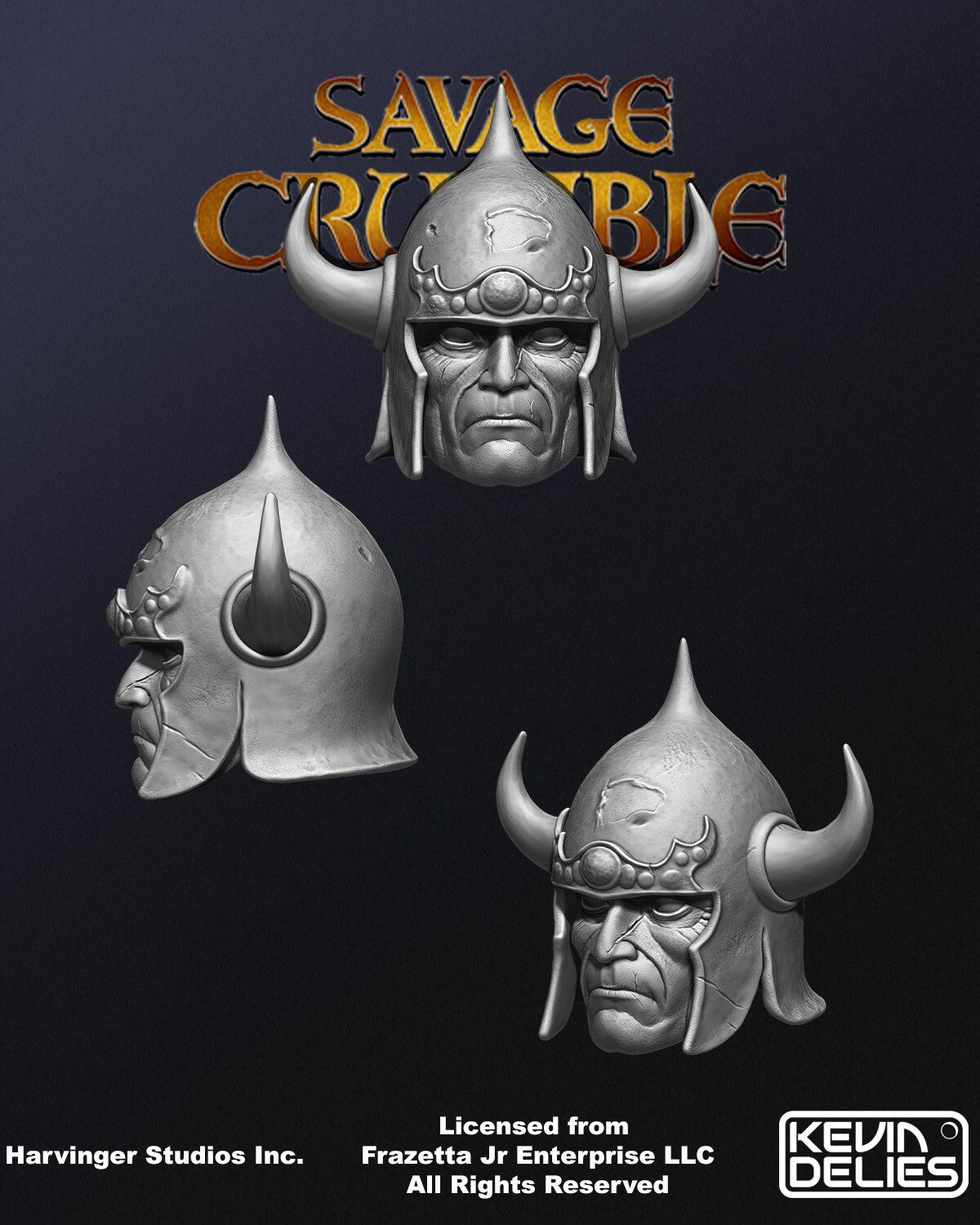 Kevin Delies - Frazetta Warrior with Ball & Chain