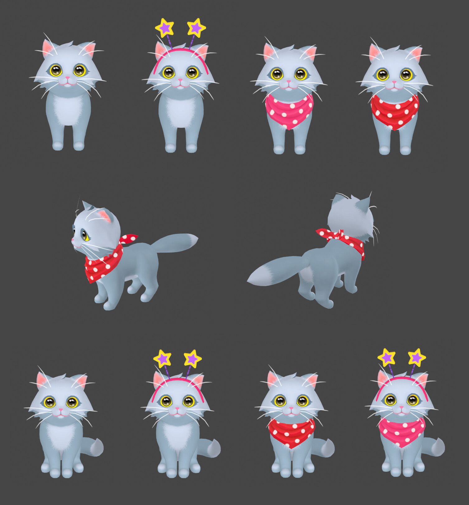 ArtStation - Cartoon Cat 3D Model