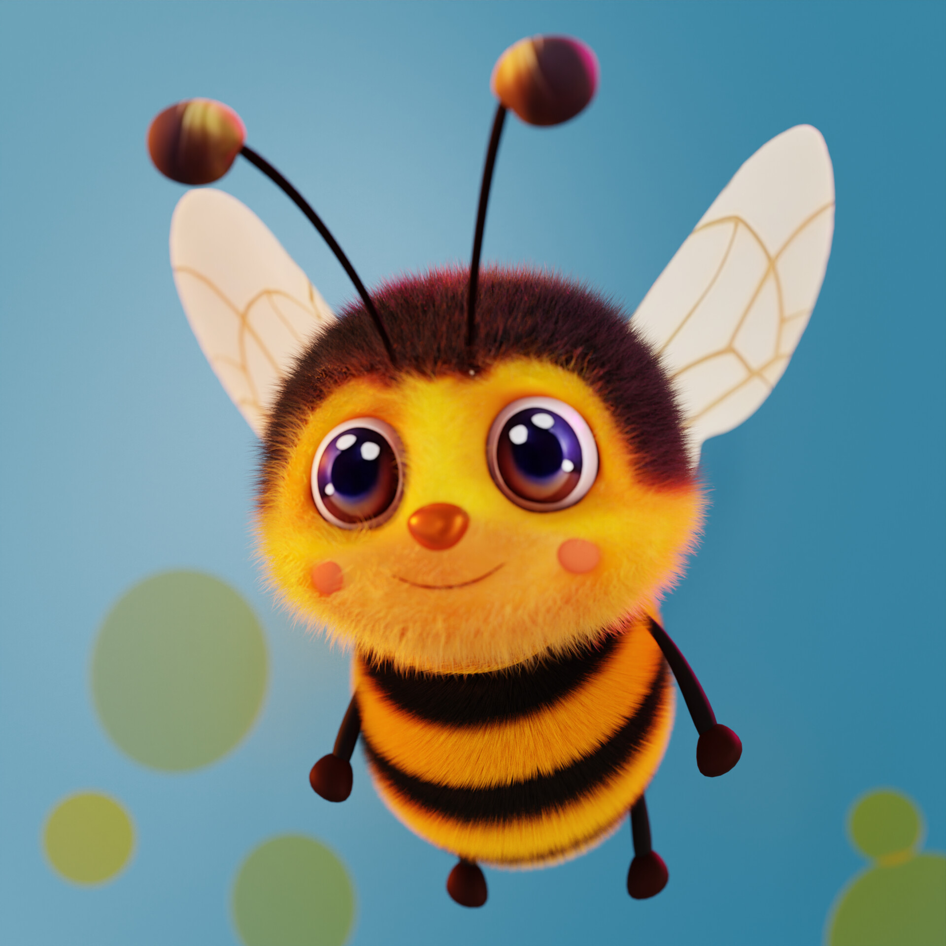 ArtStation - Cute 3D Bee Model