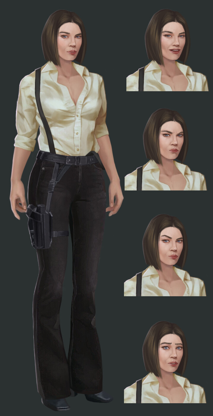 ArtStation - Visual novel mc design