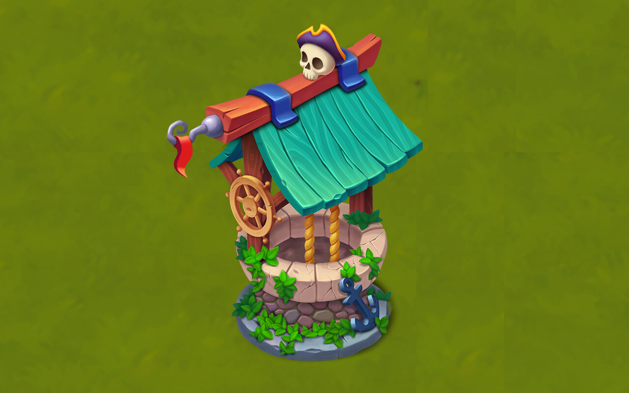 ArtStation - Test task for creating a 2d mill for a mobile game.