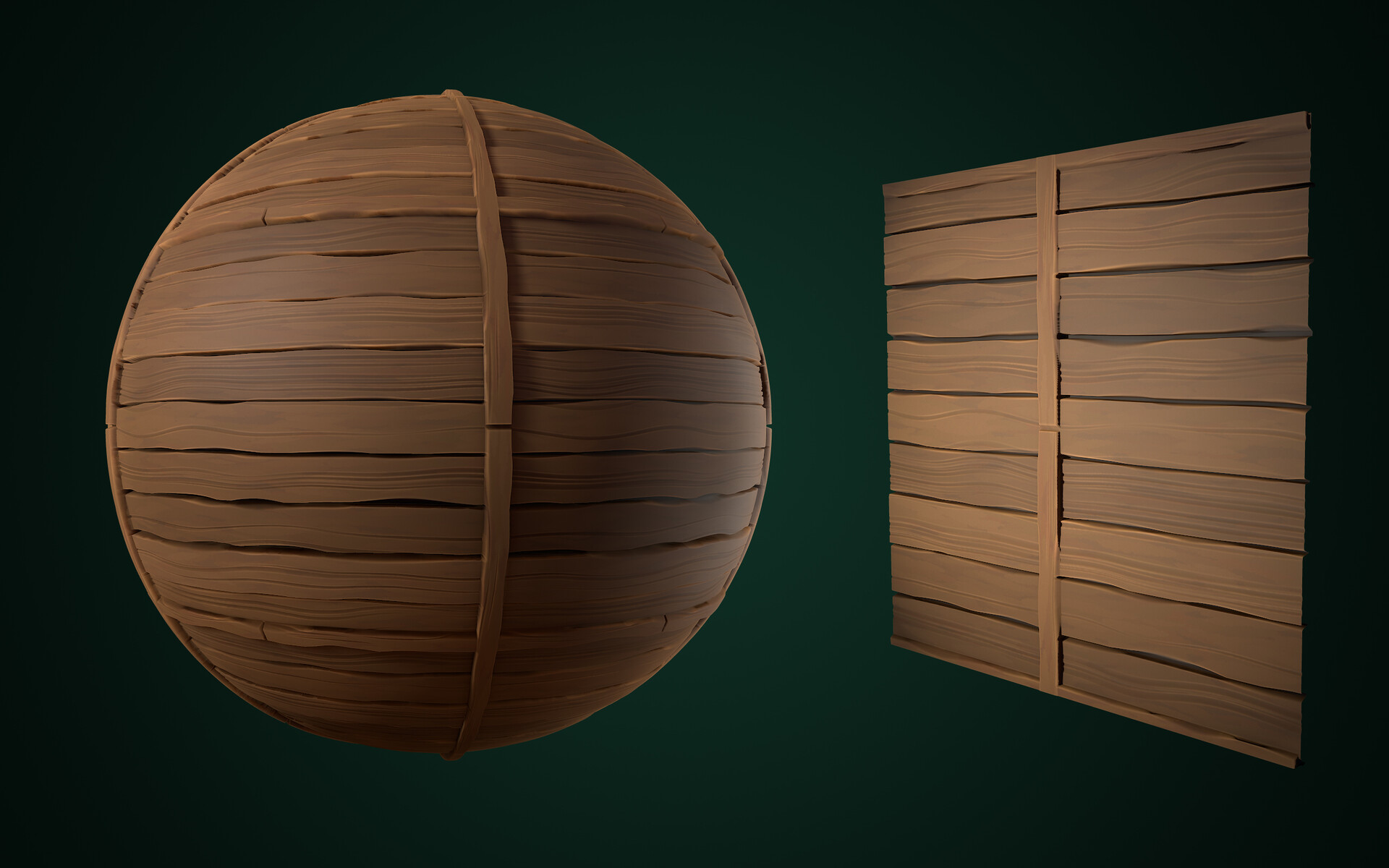 ArtStation - Wood stylized texture