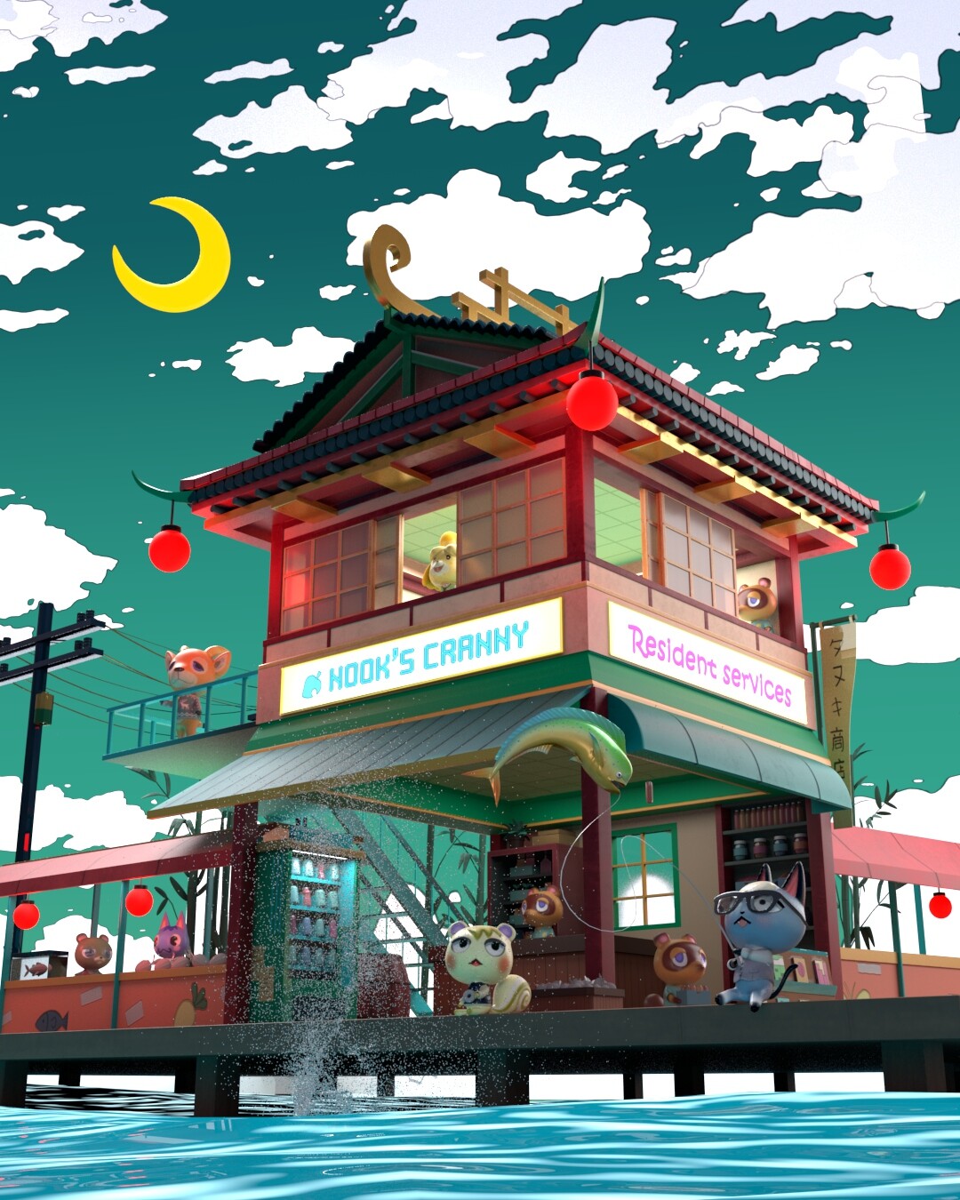 ArtStation - WIP Animal Crossing Seerlight Fan art