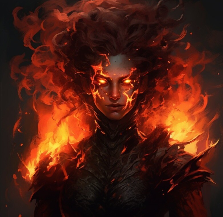 ArtStation - Fire Girl Illustration