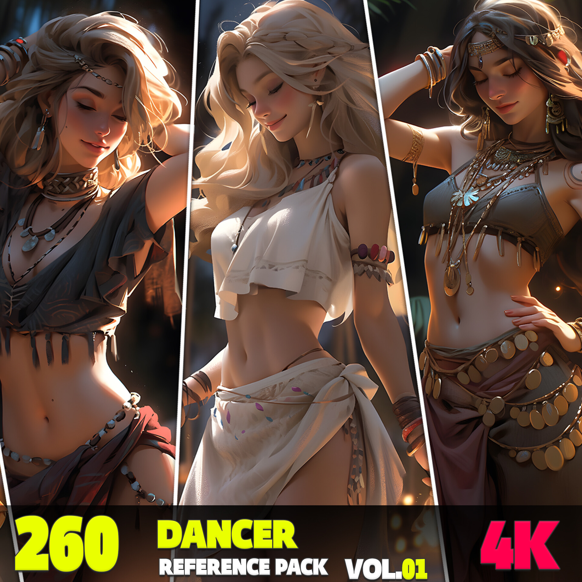 ArtStation - 260 4K Dancer Reference Pack Vol.01