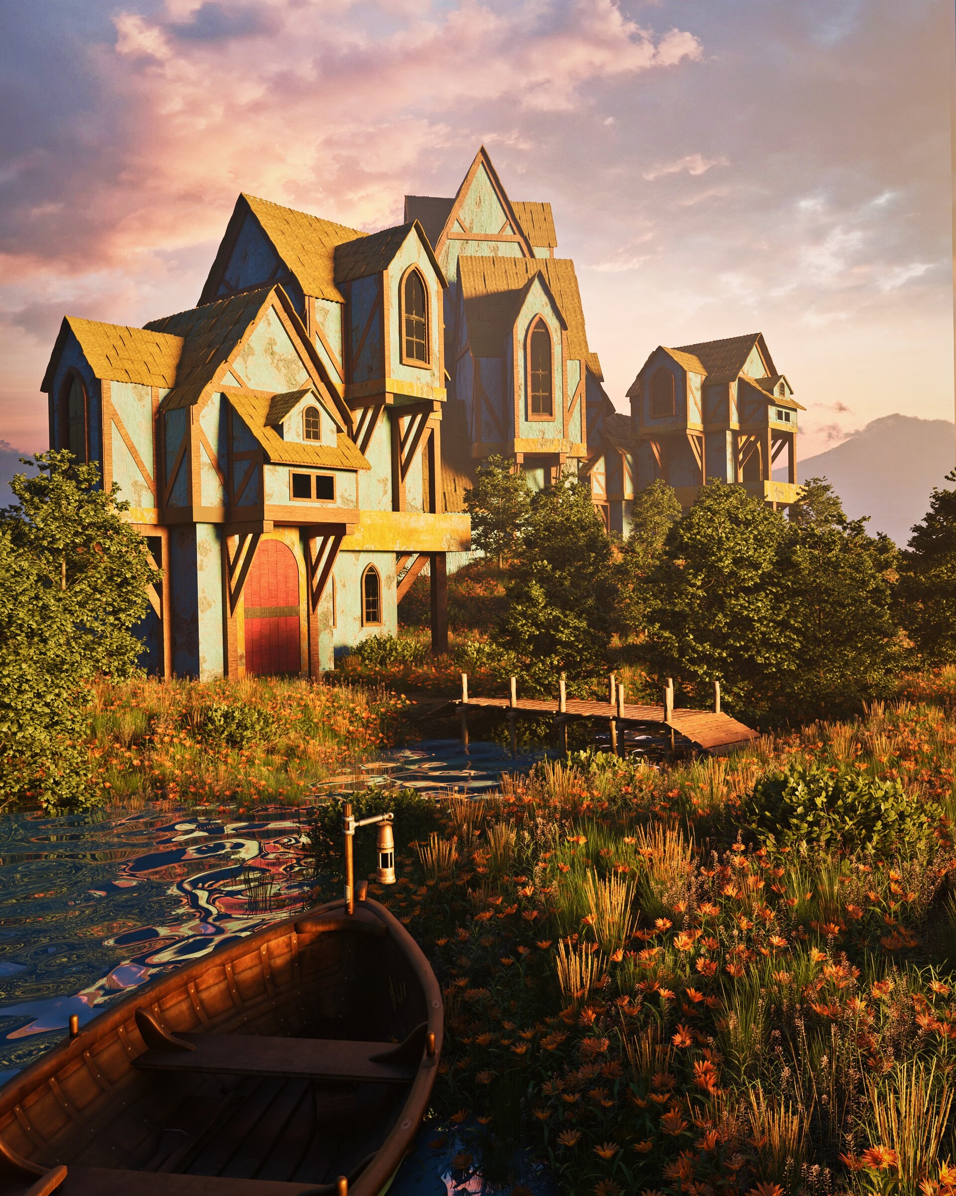 ArtStation - Secret Getaway-Home