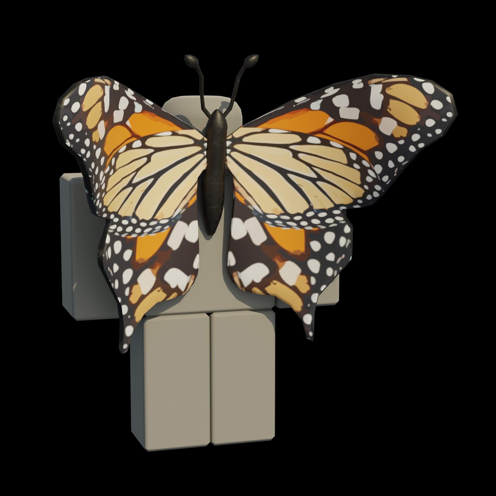 ArtStation - Roblox Monarch Butterfly Wings UGC