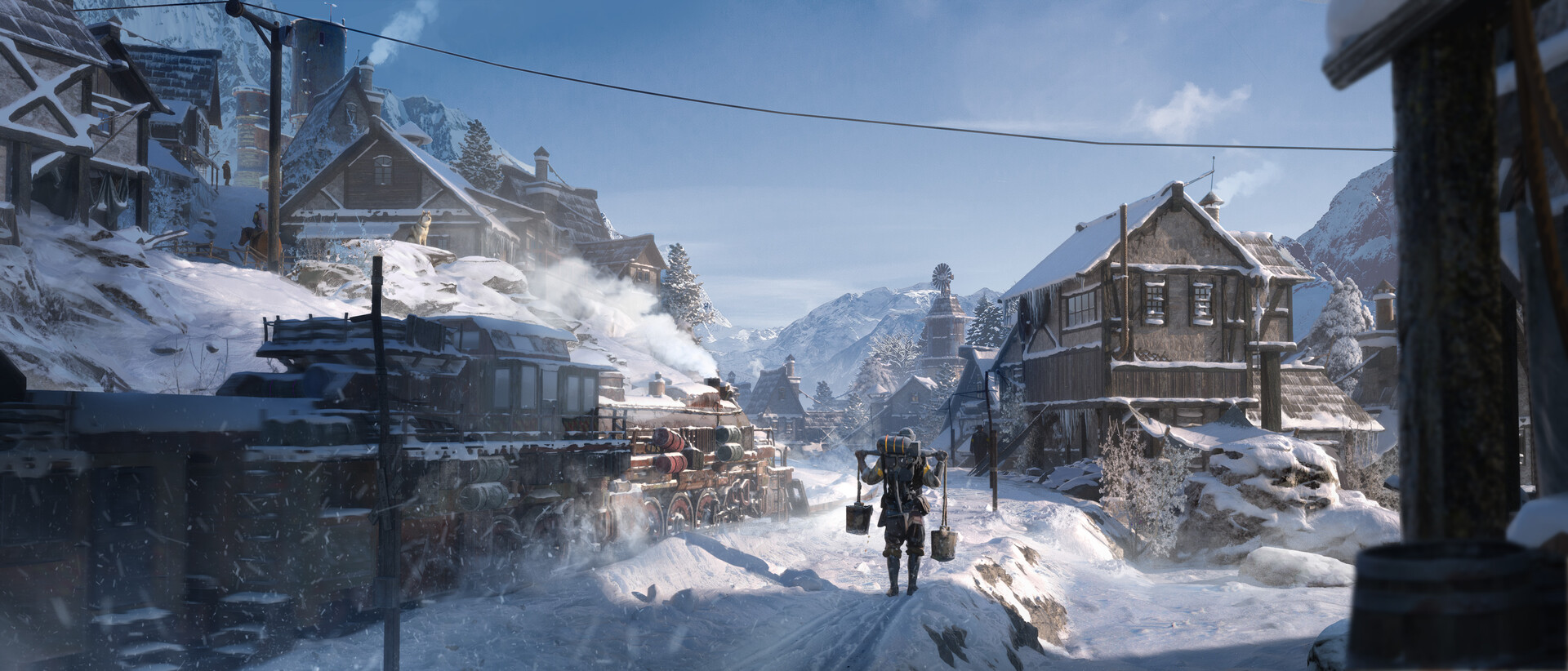 ArtStation - Snow Town