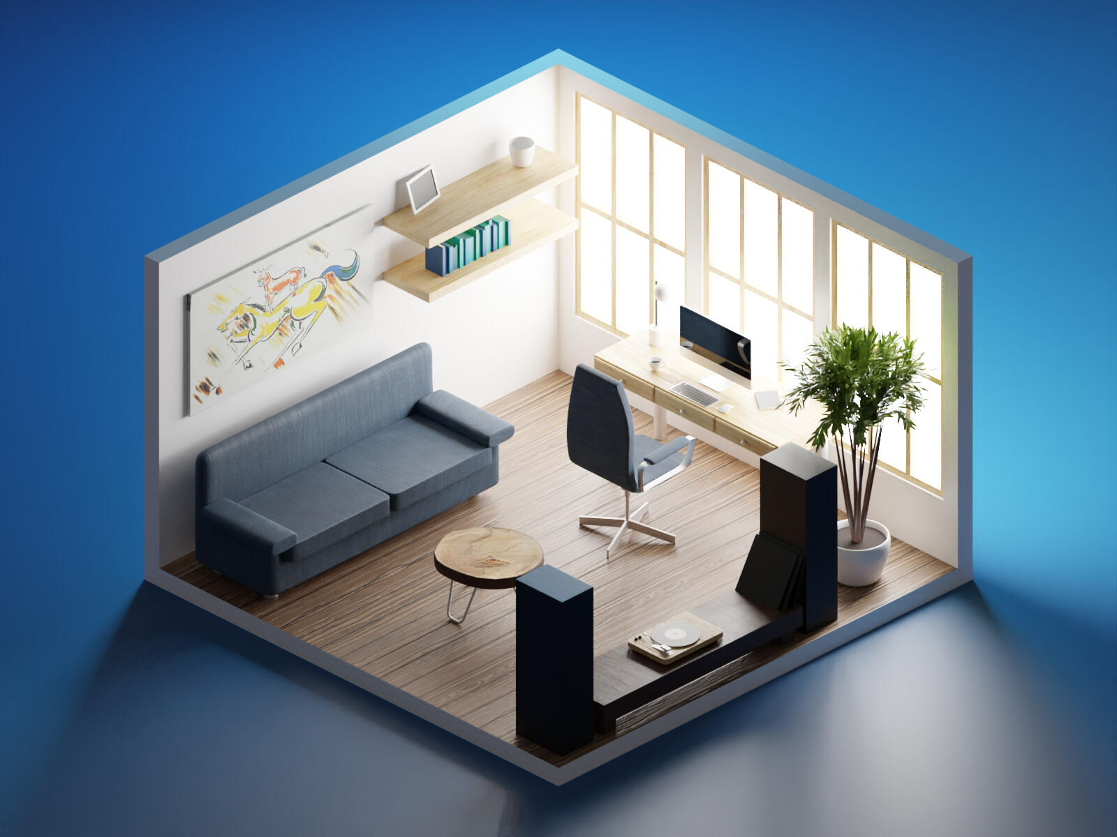 ArtStation - Office Cabin