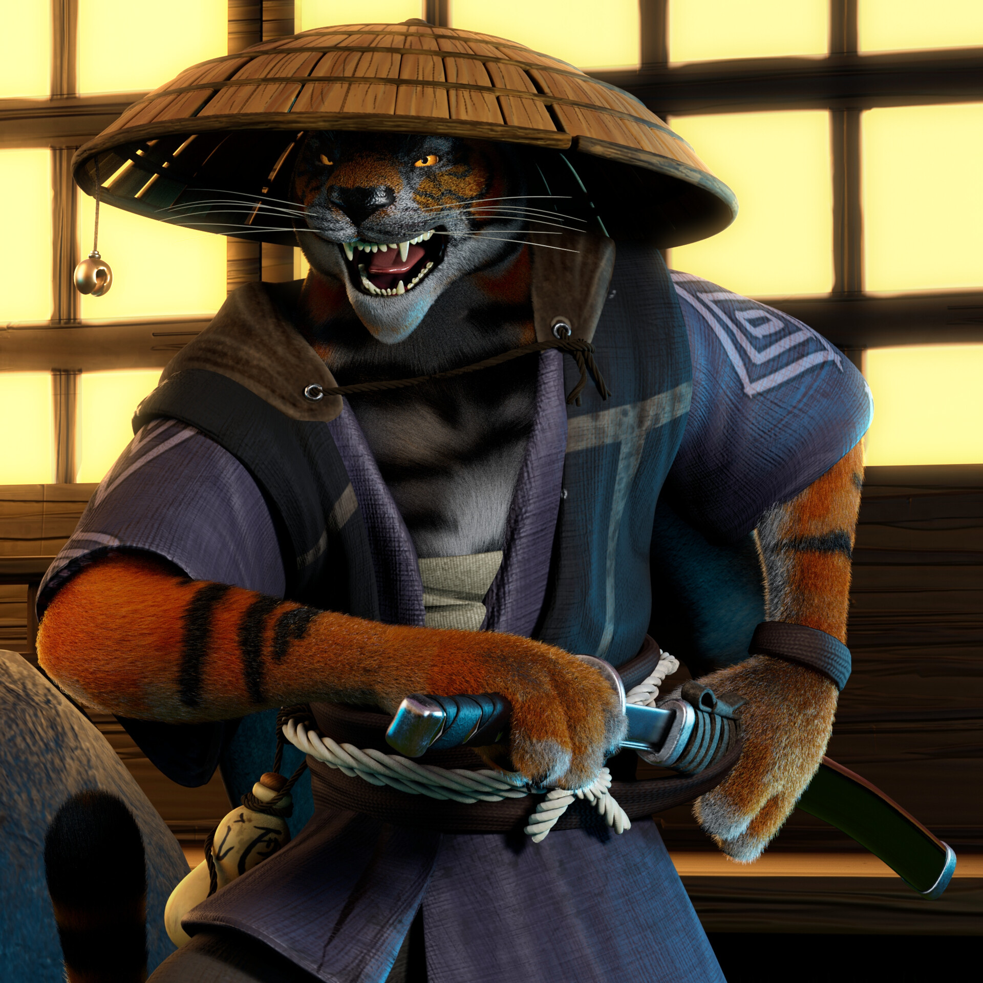 ArtStation - Samurai Tiger