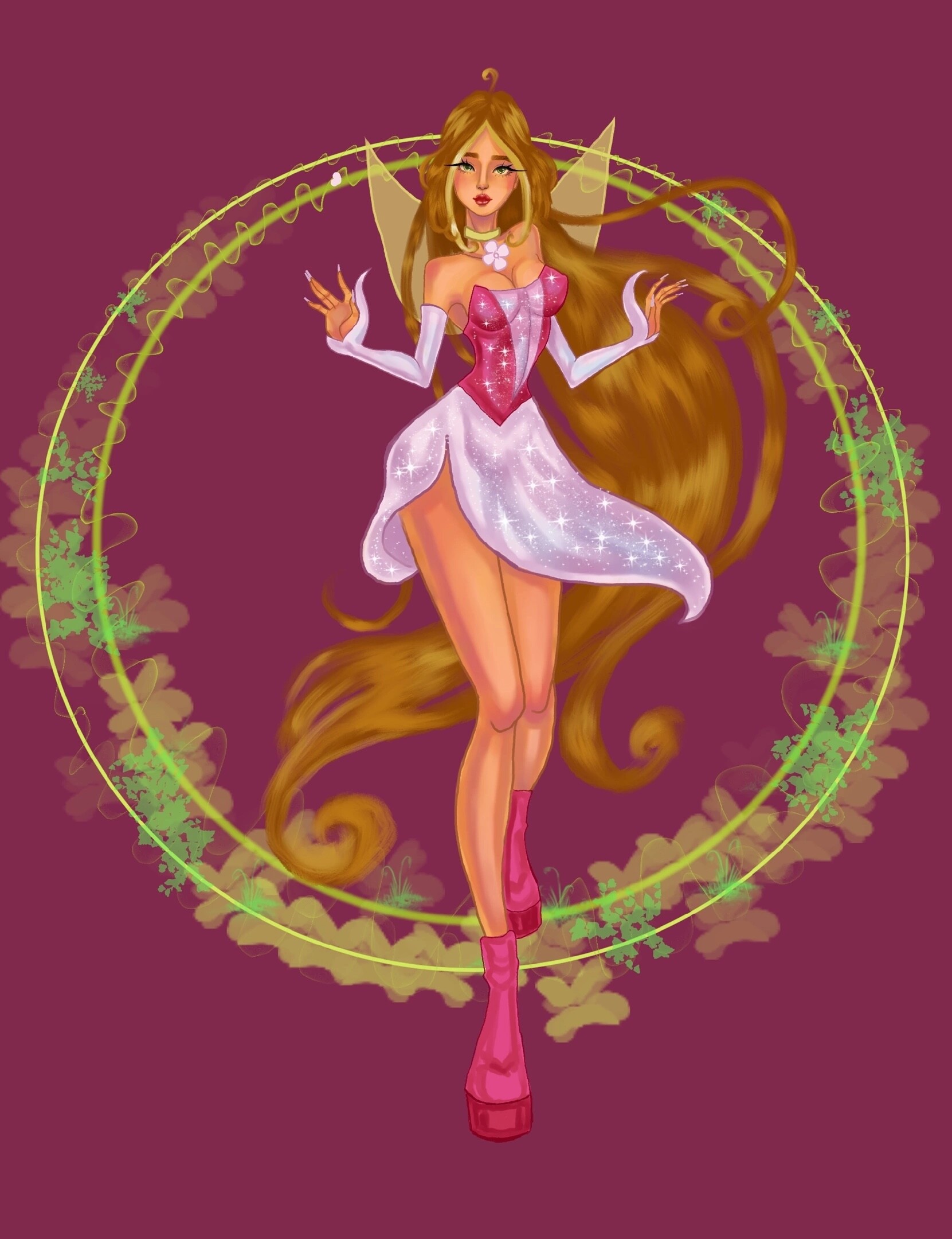 ArtStation - Flora Winx fan art