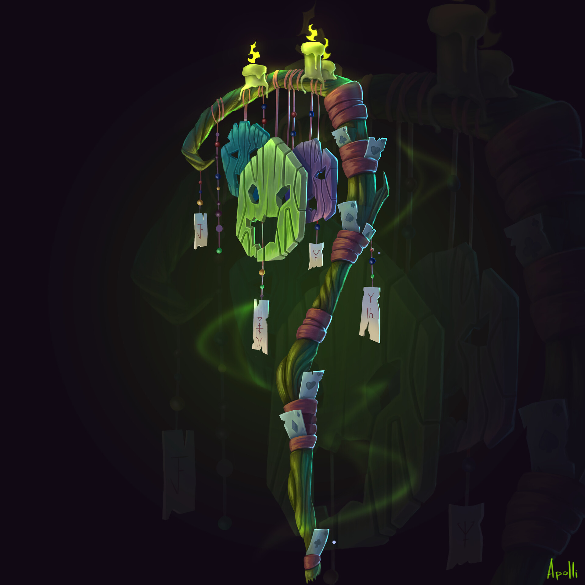 ArtStation - Voodoo staff