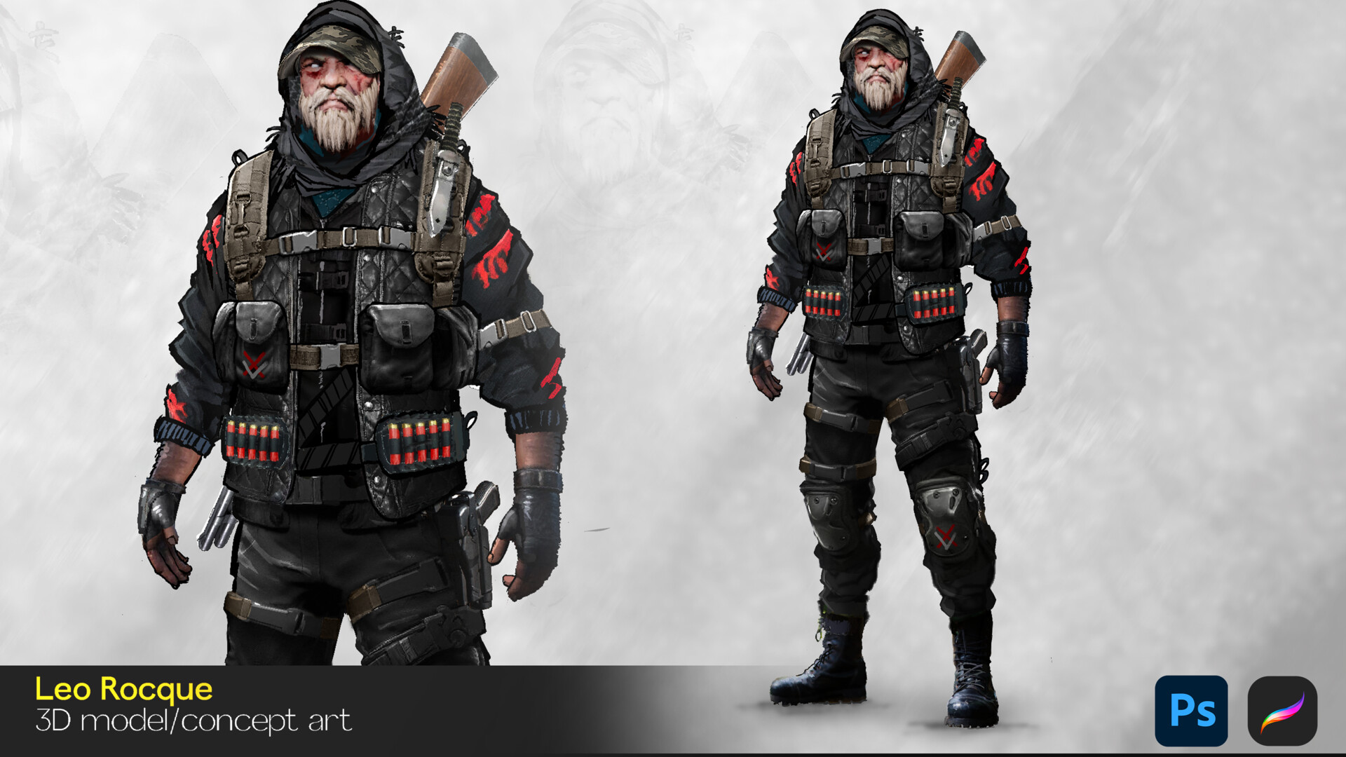 Leo Rocque - Senior Fisherman Chad - Realtime Game ready Character