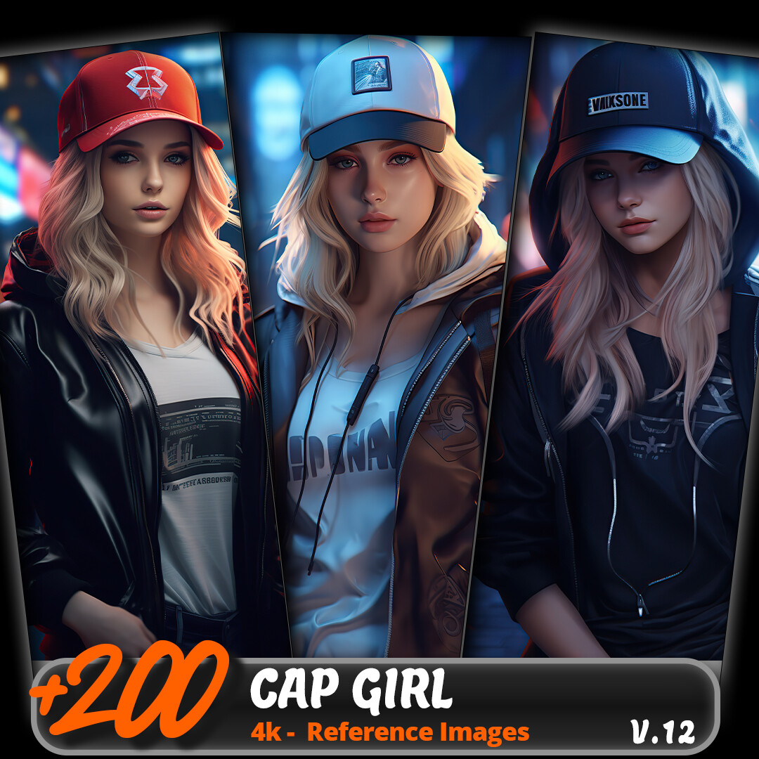 ArtStation - CAP GIRL VOL. 12/ 4K/ Reference Image