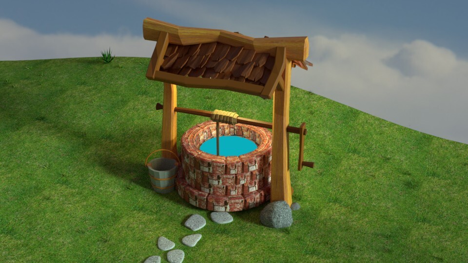 ArtStation - 3D Well Scene