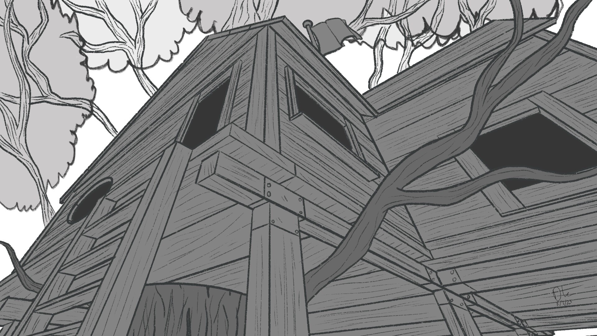 ArtStation - Treehouse Fort