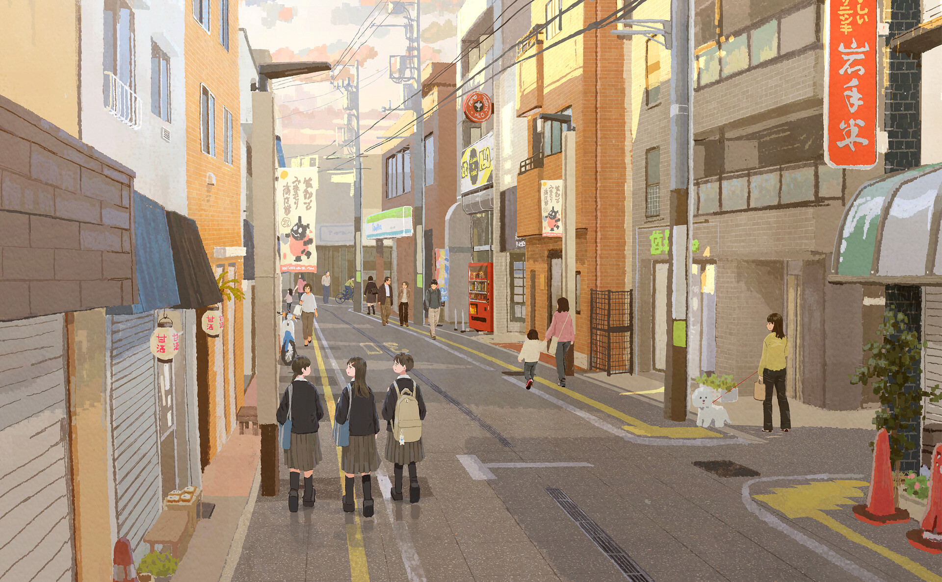 Naoyuki Hayashi - Illustration for GReeeeN "LIFE" Music video