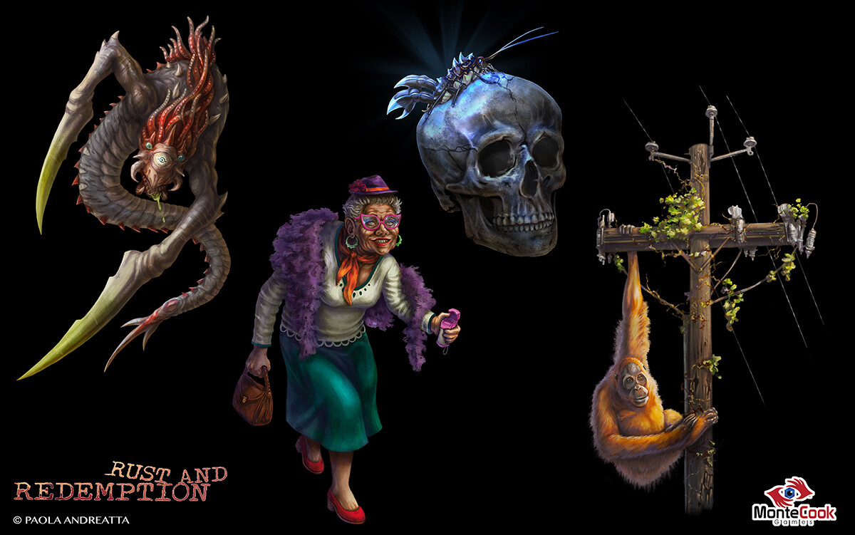 ArtStation - Rust and Redemption - Monte Cook Games