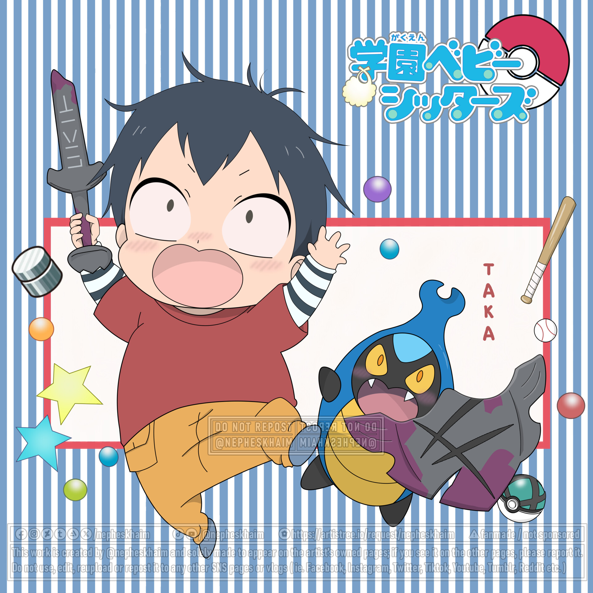 ArtStation - Hero Wannabes: Taka Kamitani and Karrablast