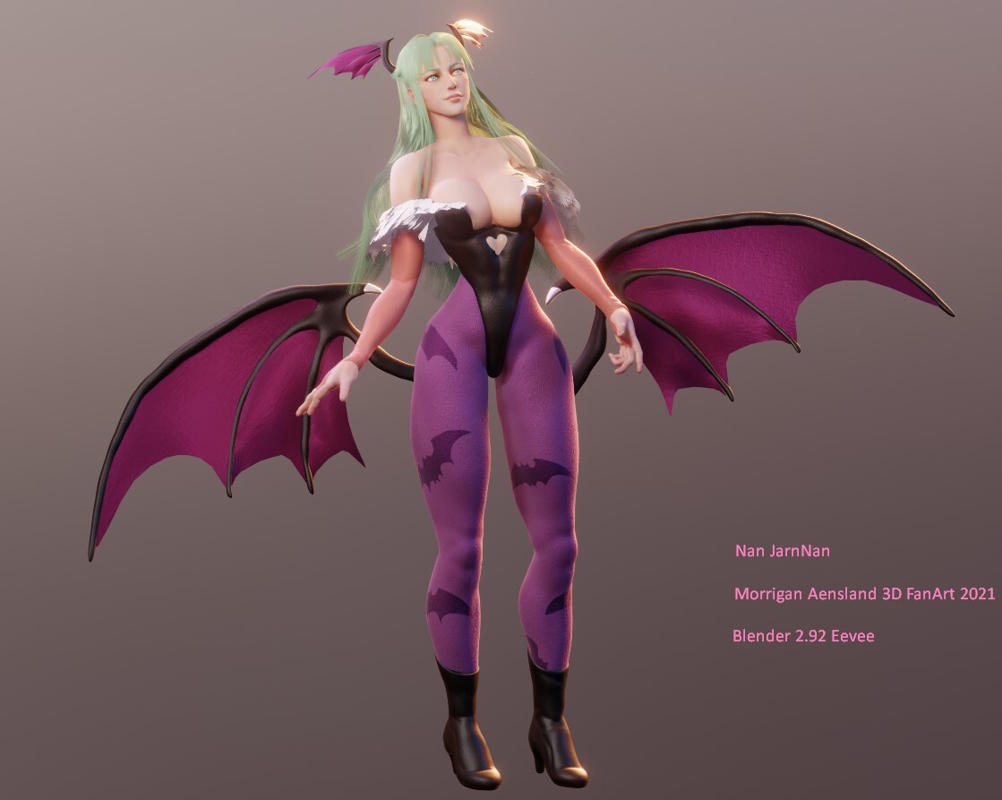 ArtStation - 3D-Fan Art- Morrigan Aensland