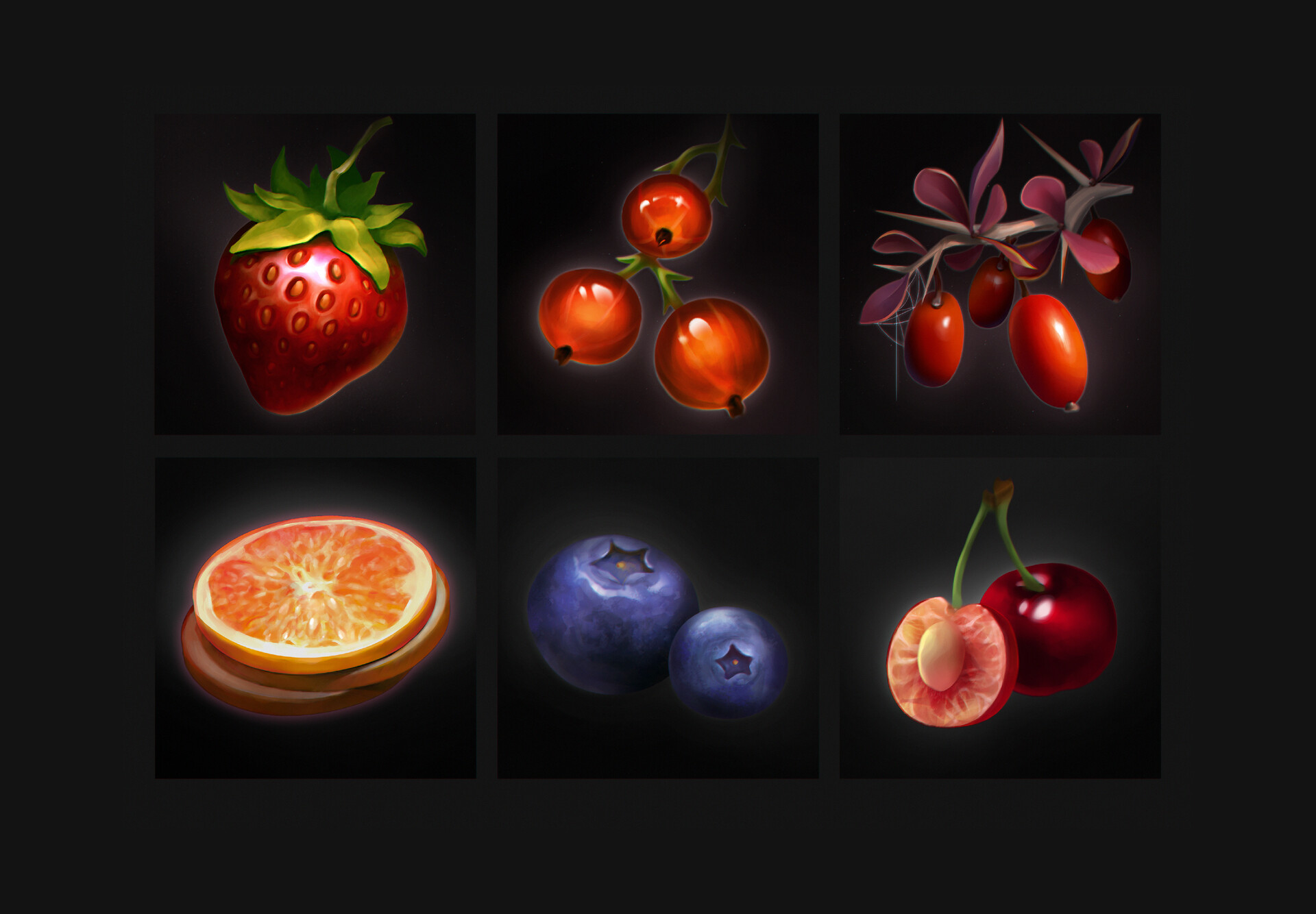 ArtStation - Berries icons