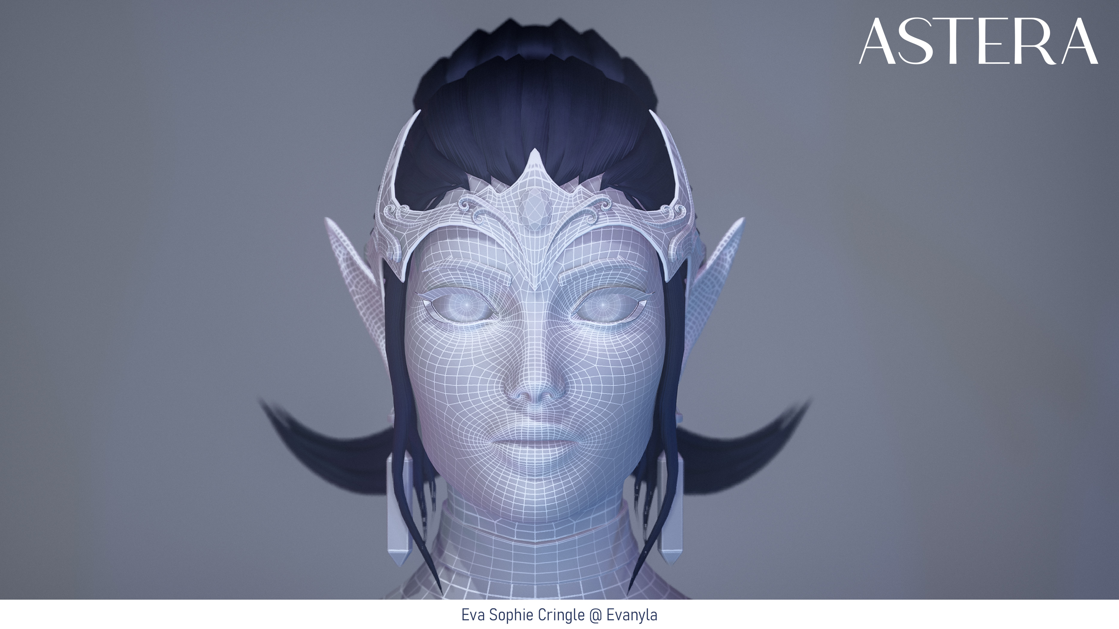 Eva Sophie Cringle - Astera - Figure Skater Character art breakdown