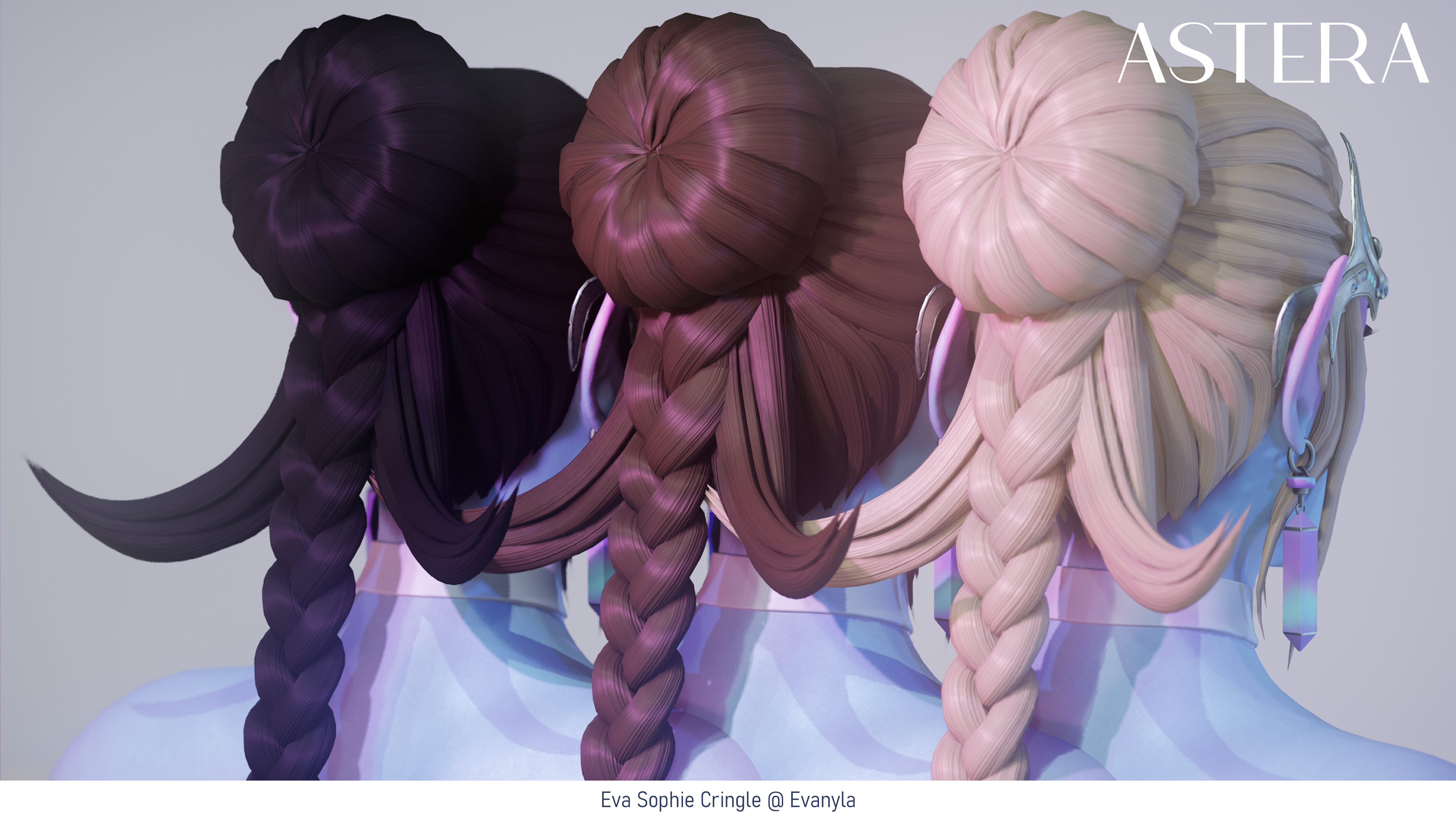 Eva Sophie Cringle - Astera - Figure Skater Character art breakdown