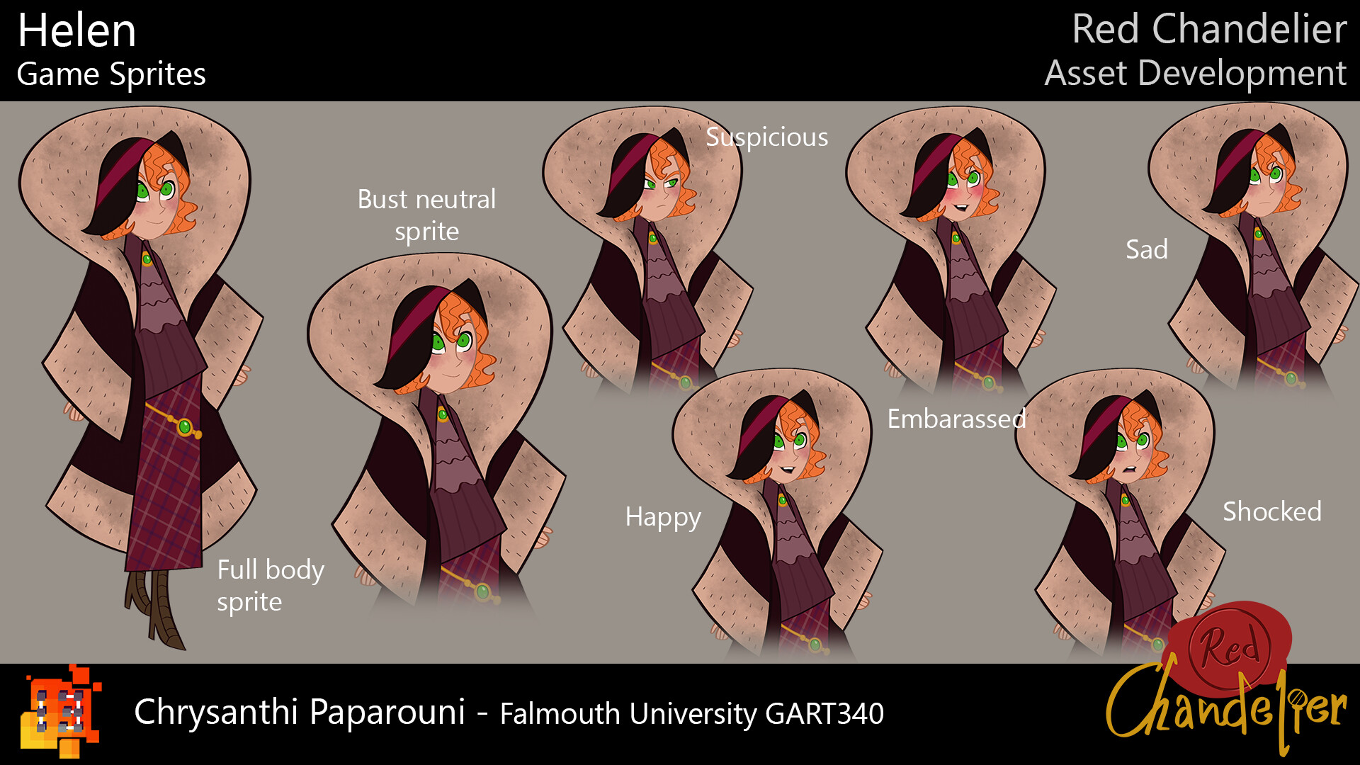 ArtStation - Red Chandelier - Character asset development