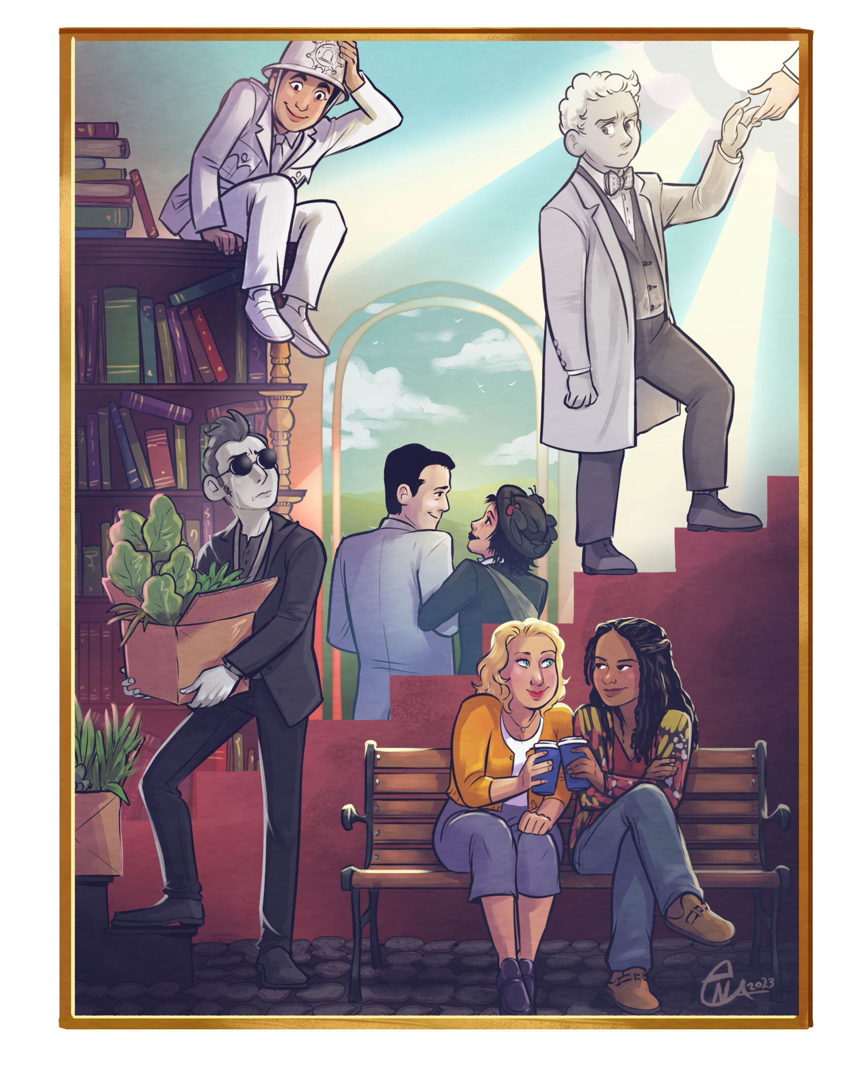 ArtStation - Good Omens-Shades of Grey