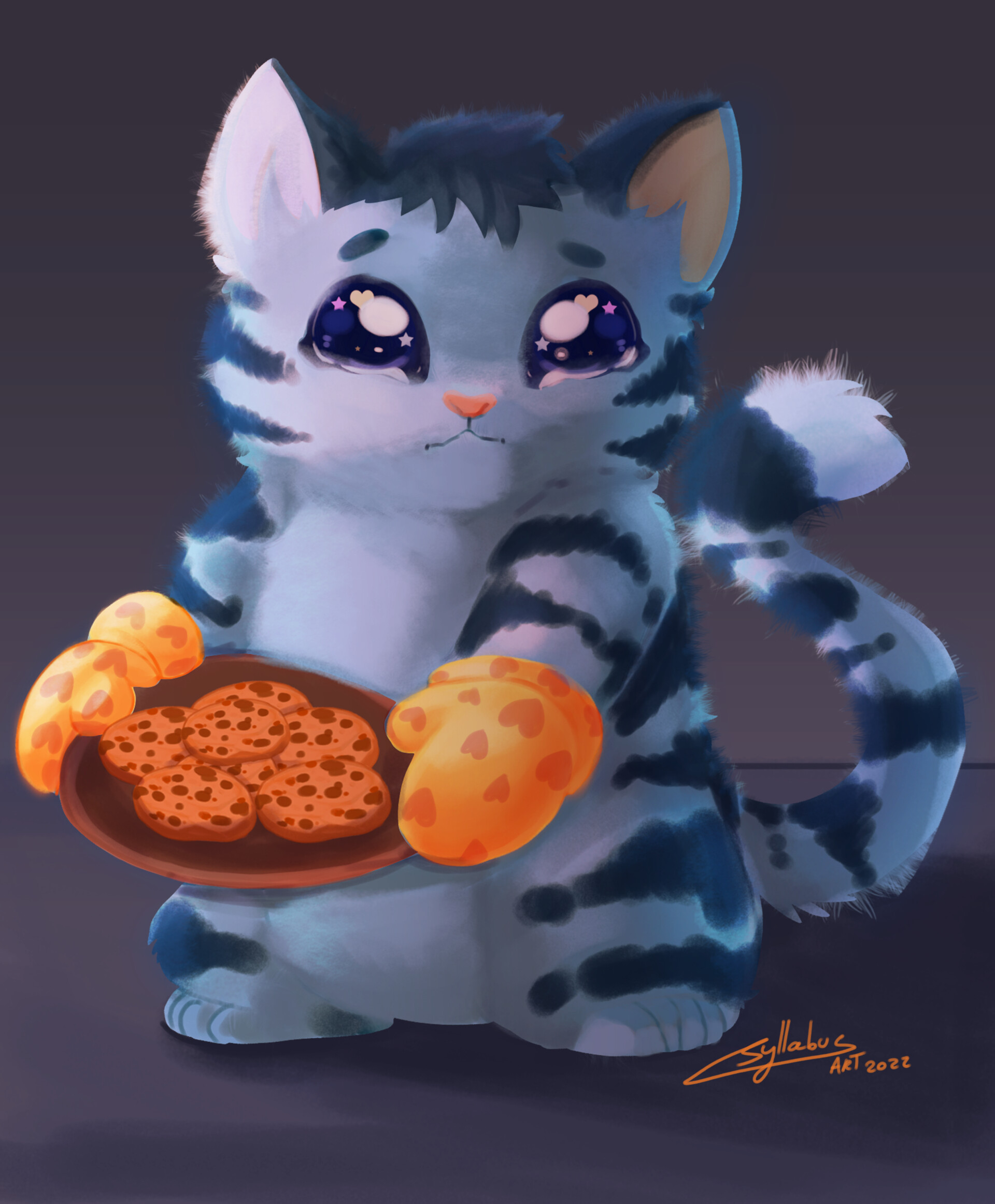 ArtStation - Sad kitty baker