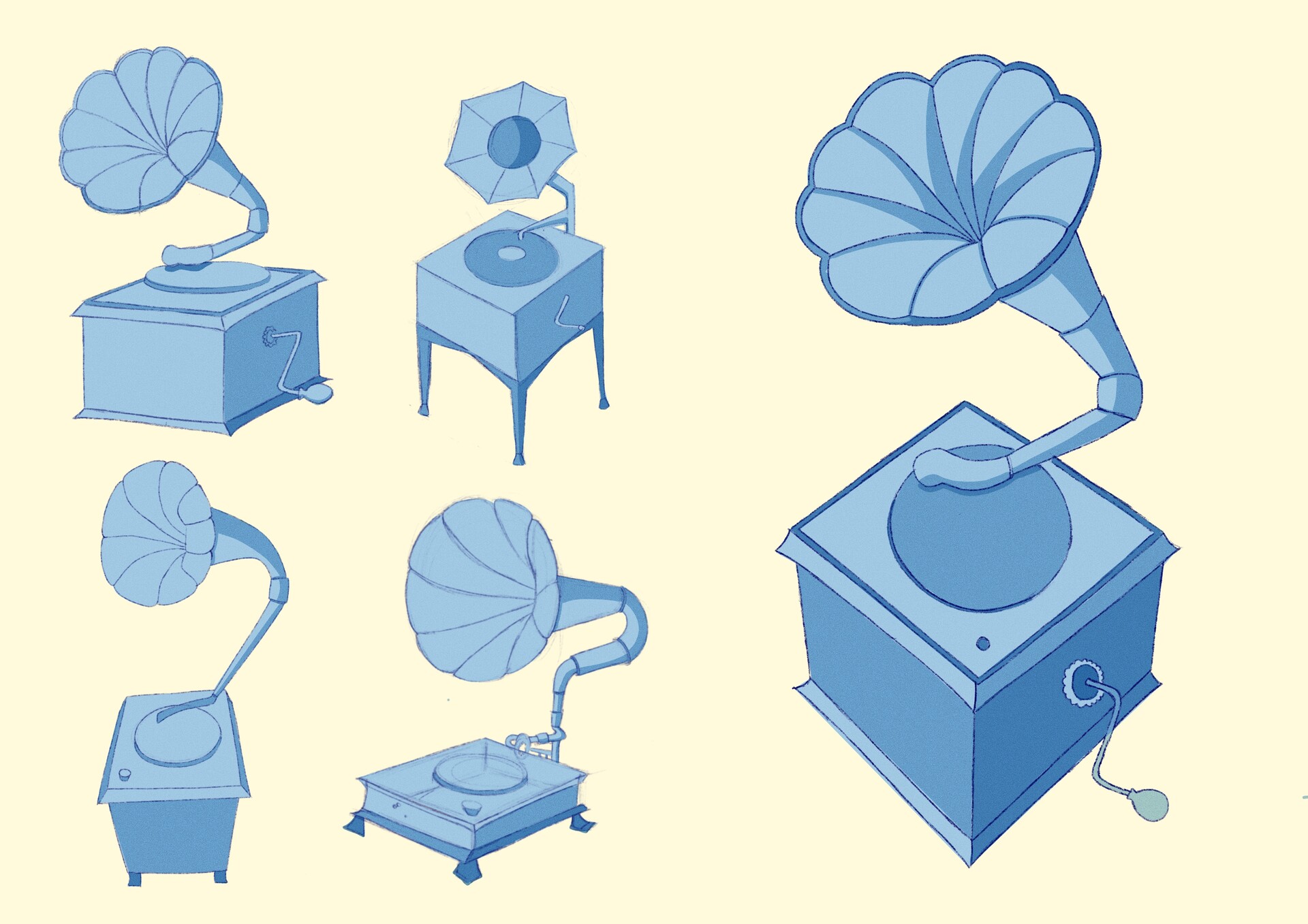 ArtStation - Gramophone Prop Design