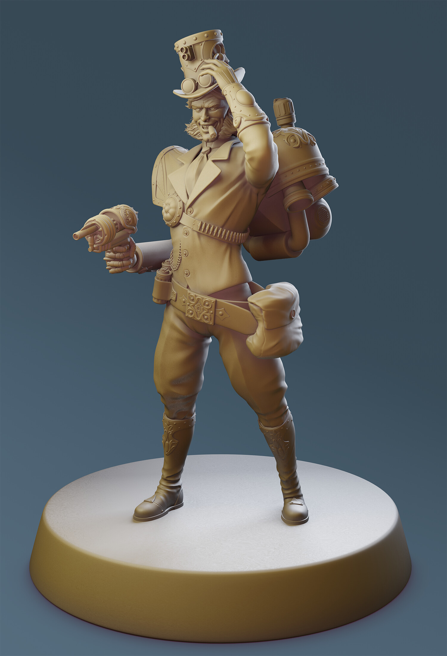 ArtStation - Steampunk trader guard