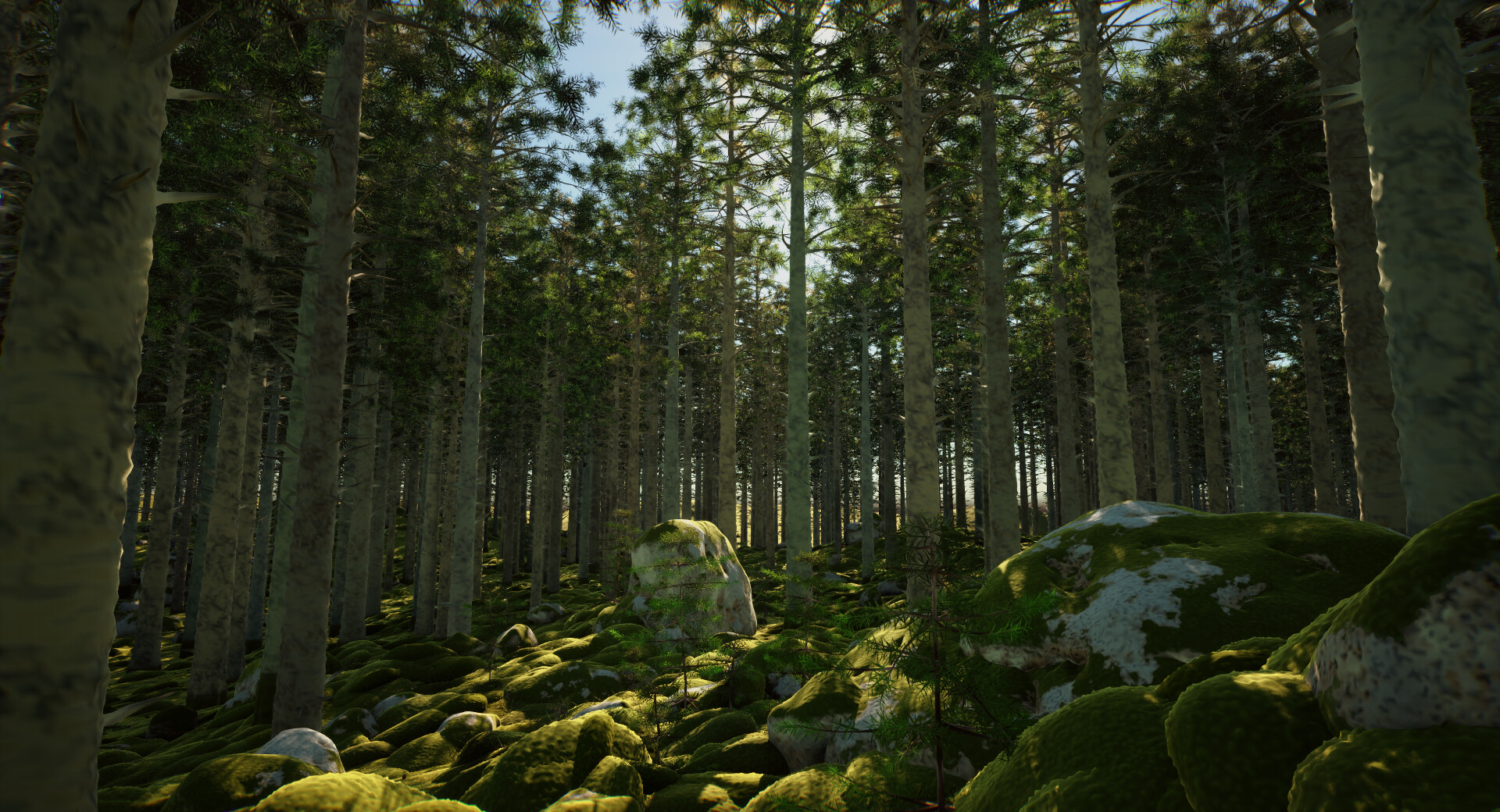ArtStation - Swedish Mossy Forest (UE5)(WIP)