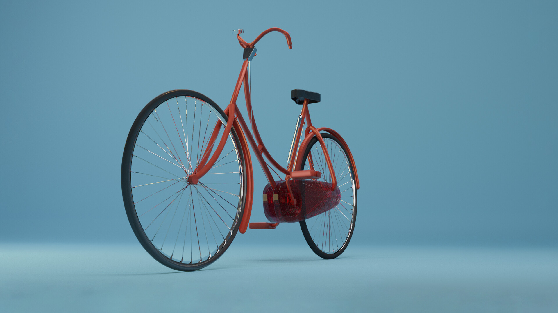 ArtStation - 3D model of a vintage bicycle / Modelado 3D bicicleta vintage