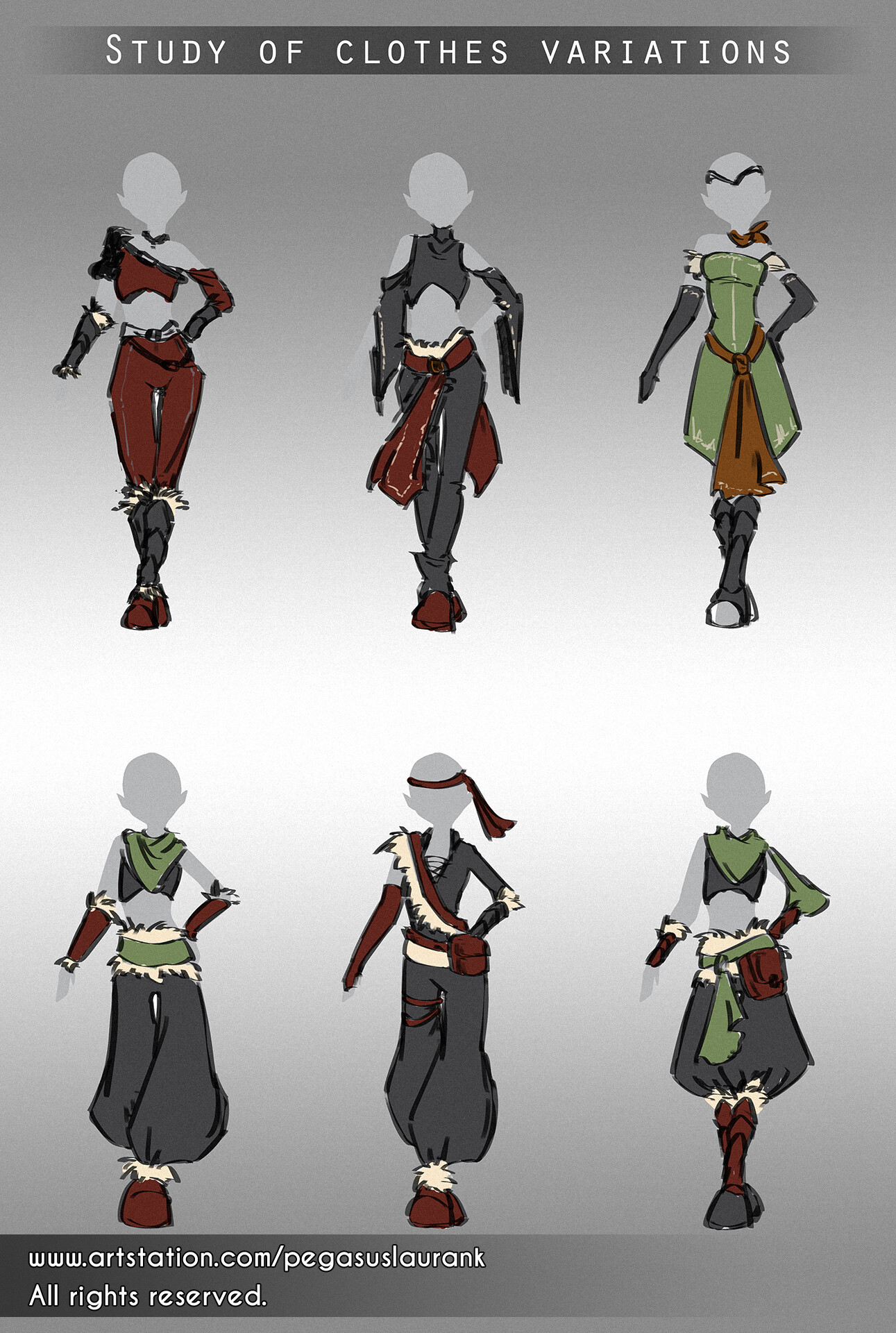 forest elves drawing