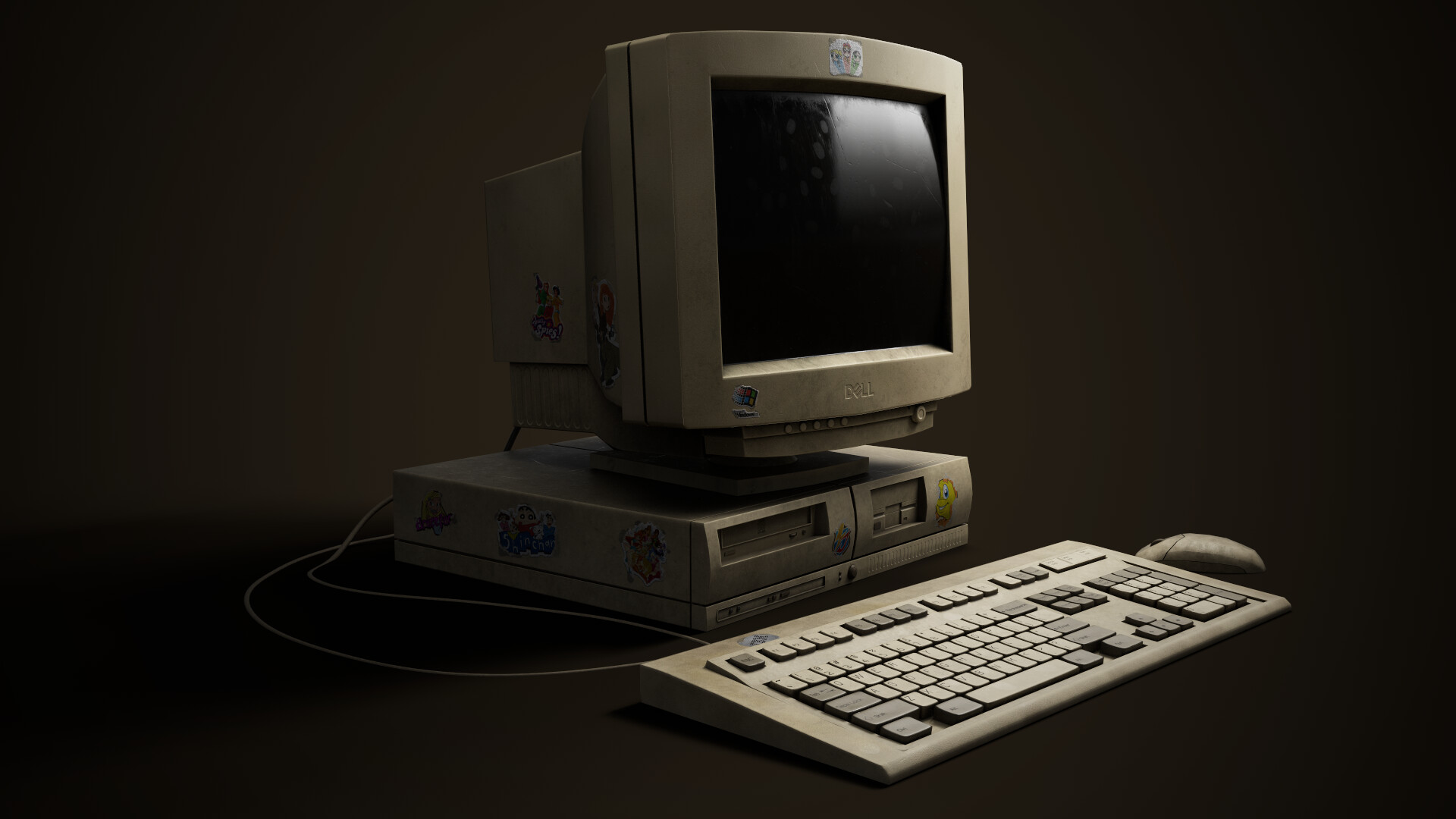 Old Computer Monitor Front