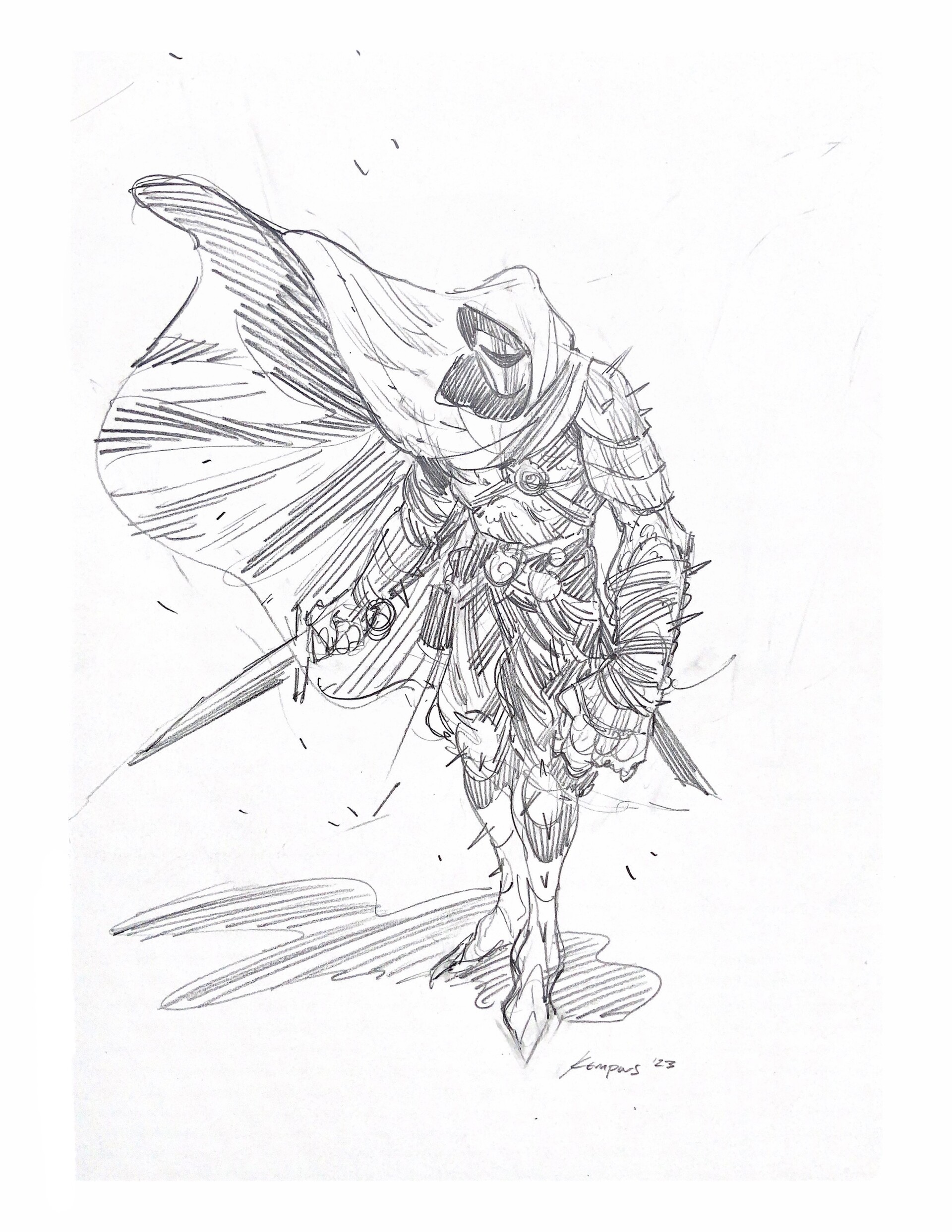 ArtStation - Quick Knight sketch