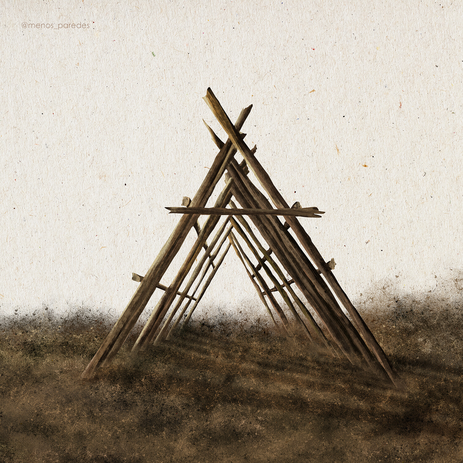 Rafael Giacomo - Primitive Hut | Architectural Art by Rafael Giacomo