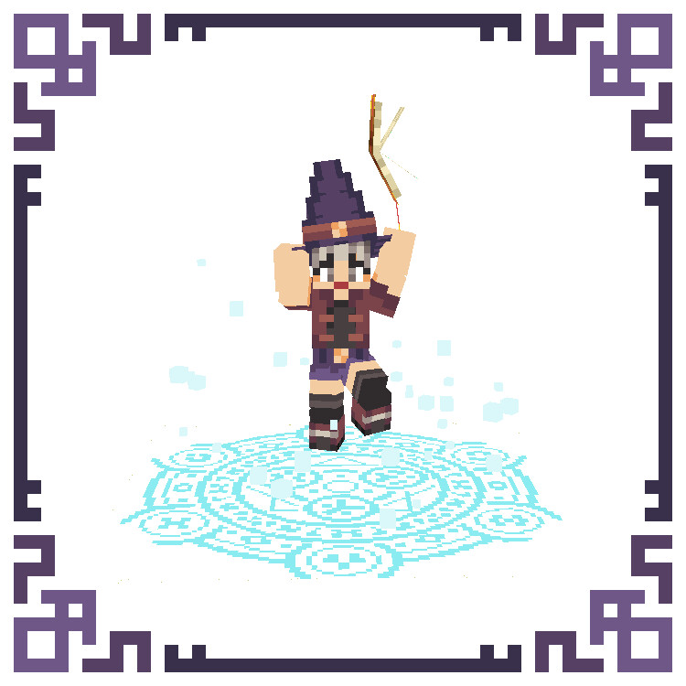 ArtStation - Minecraft - Witch Girl