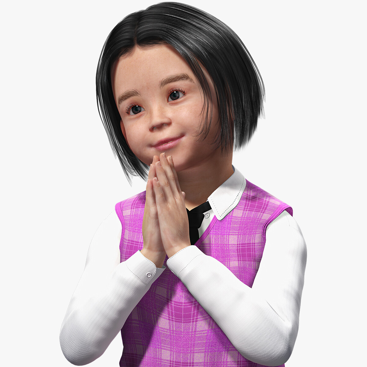 ArtStation - Yuna-Realistic Korean child