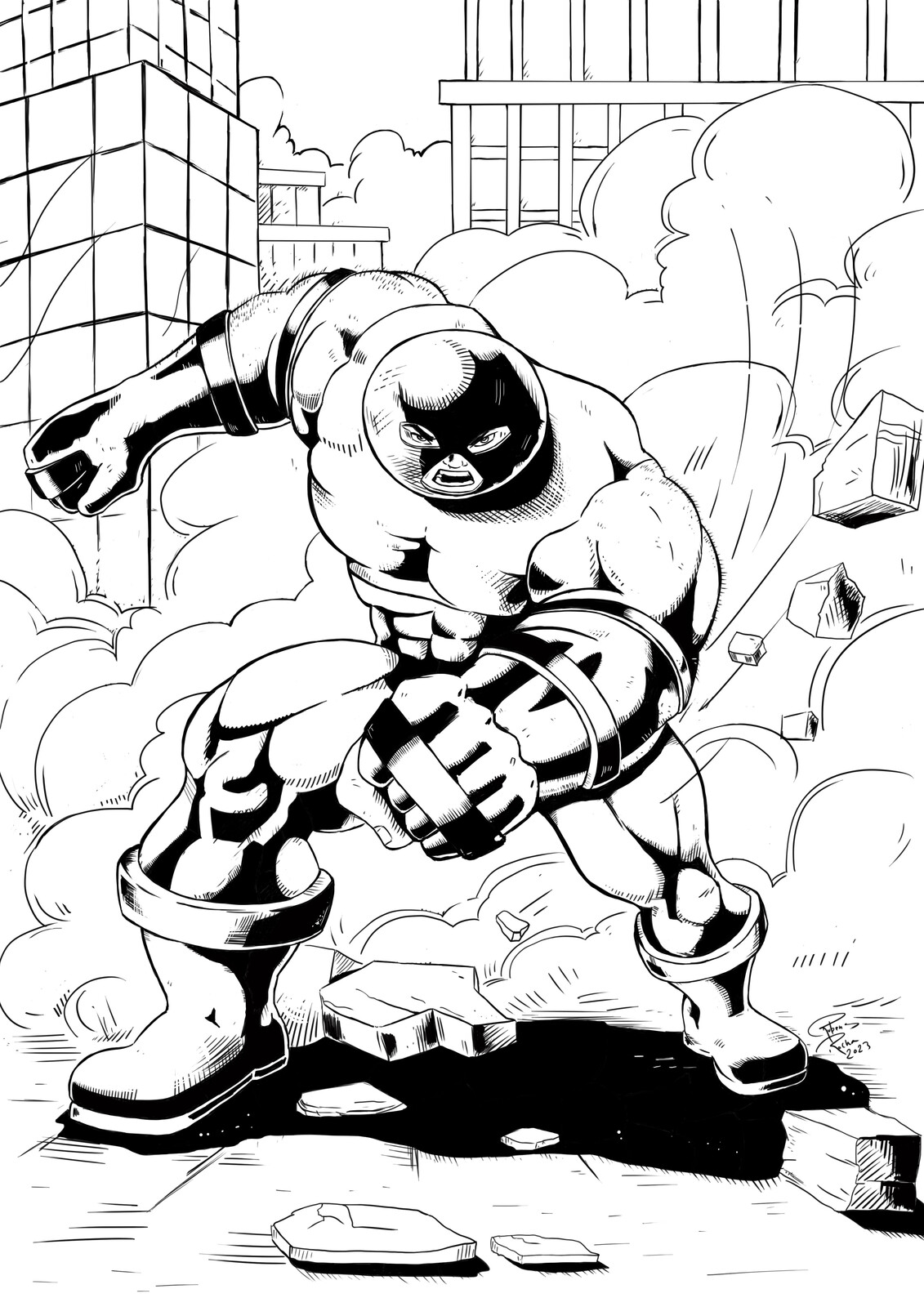 Rubens Rocha - juggernaut xmen fanart digital art