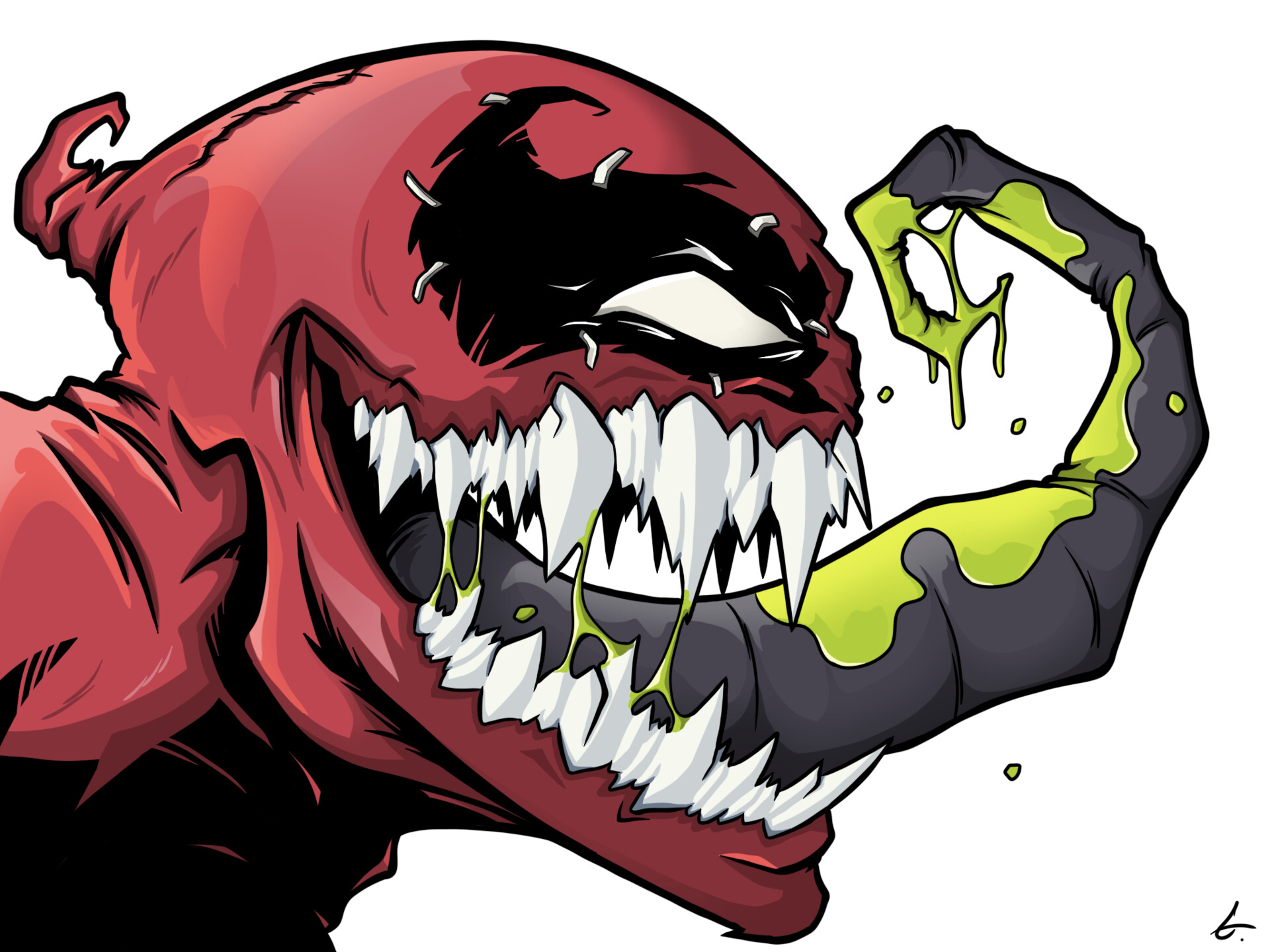 how to draw chibi venompool